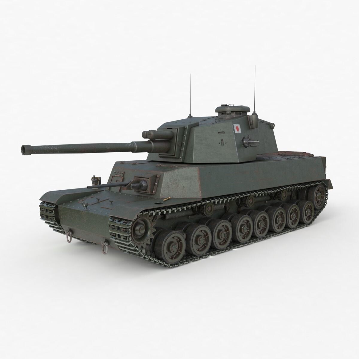 ArtStation - Tank Type 5 Chi-Ri Japan Vray 3D model