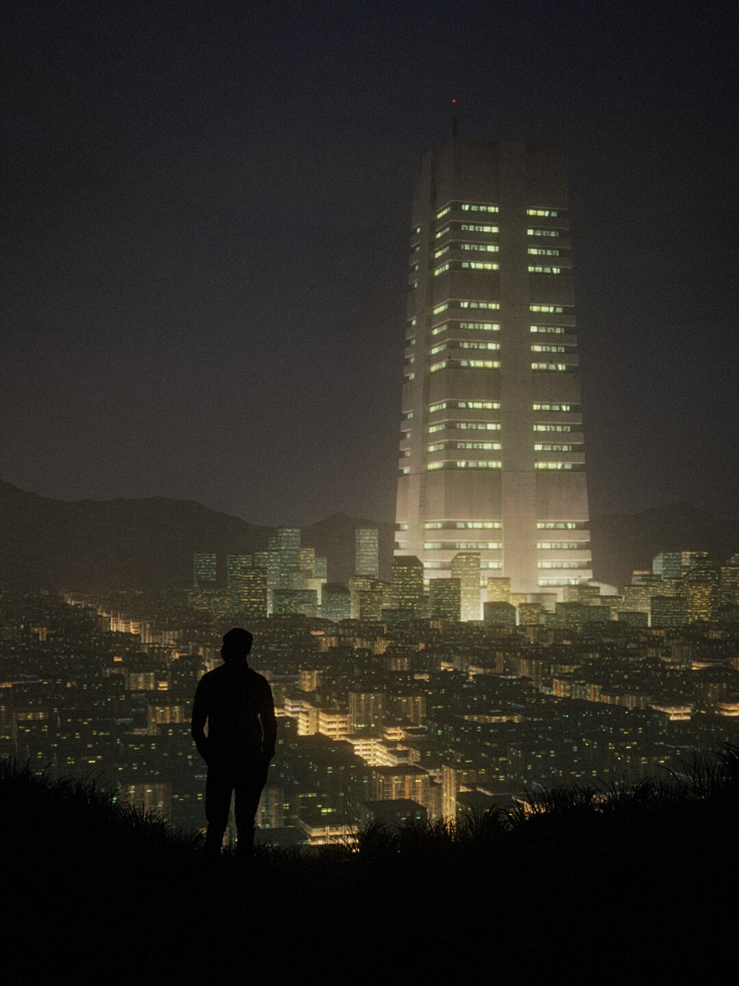 ArtStation - City with Large tower thing