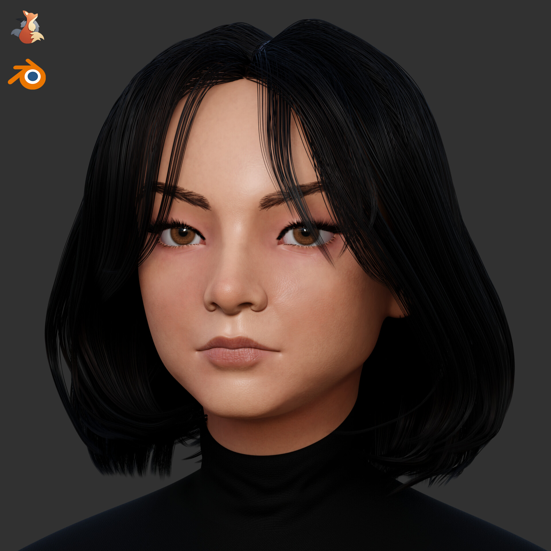 KITZU - STYLIZED FEMALE PORTRAIT