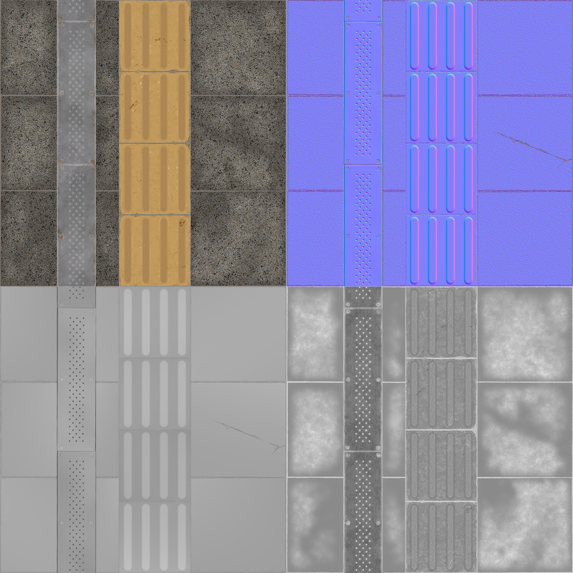 Shakir Ahmed - Train Station Floor - Substance Designer