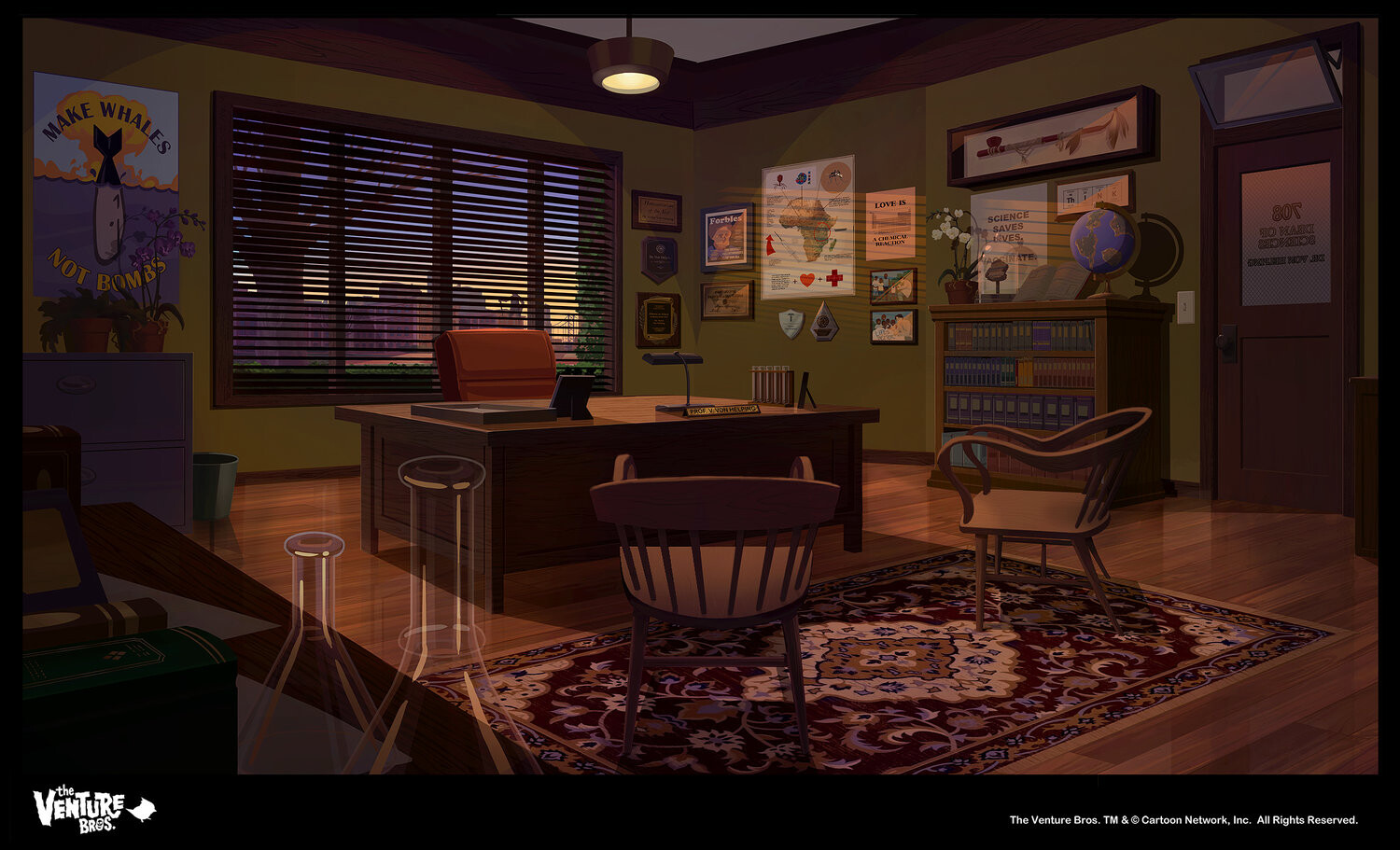 Amber Blade Jones - Venture Brothers Background Paint