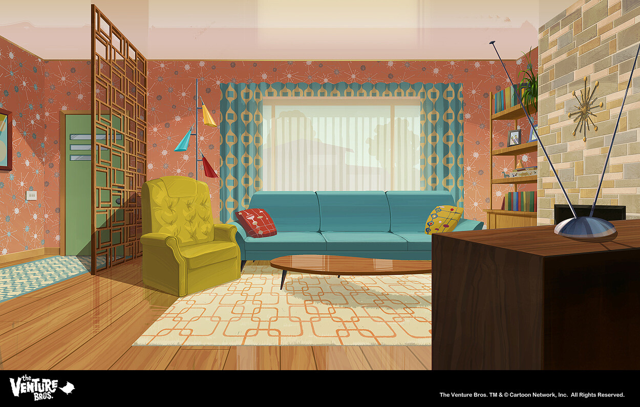 Amber Blade Jones - Venture Brothers Background Paint