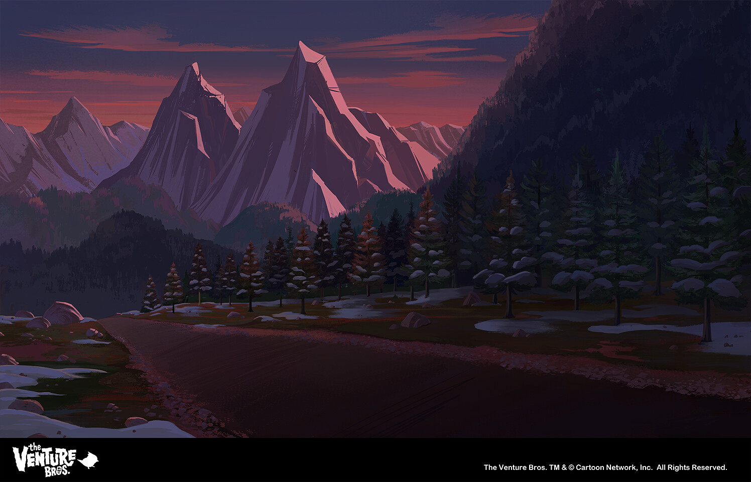 Amber Blade Jones - Venture Brothers Background Paint