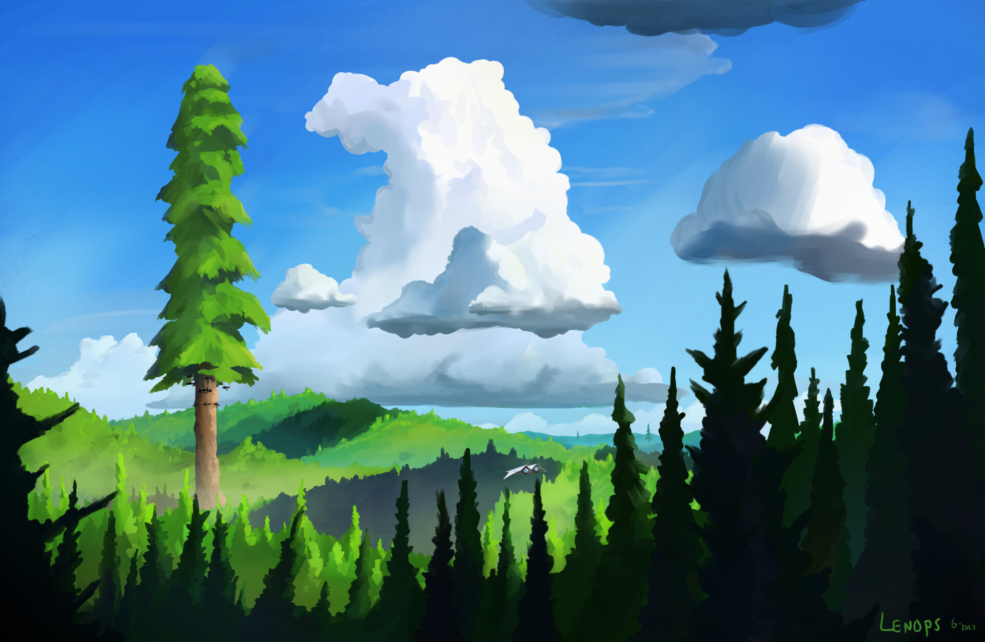 ArtStation - Giant Tree Outpost