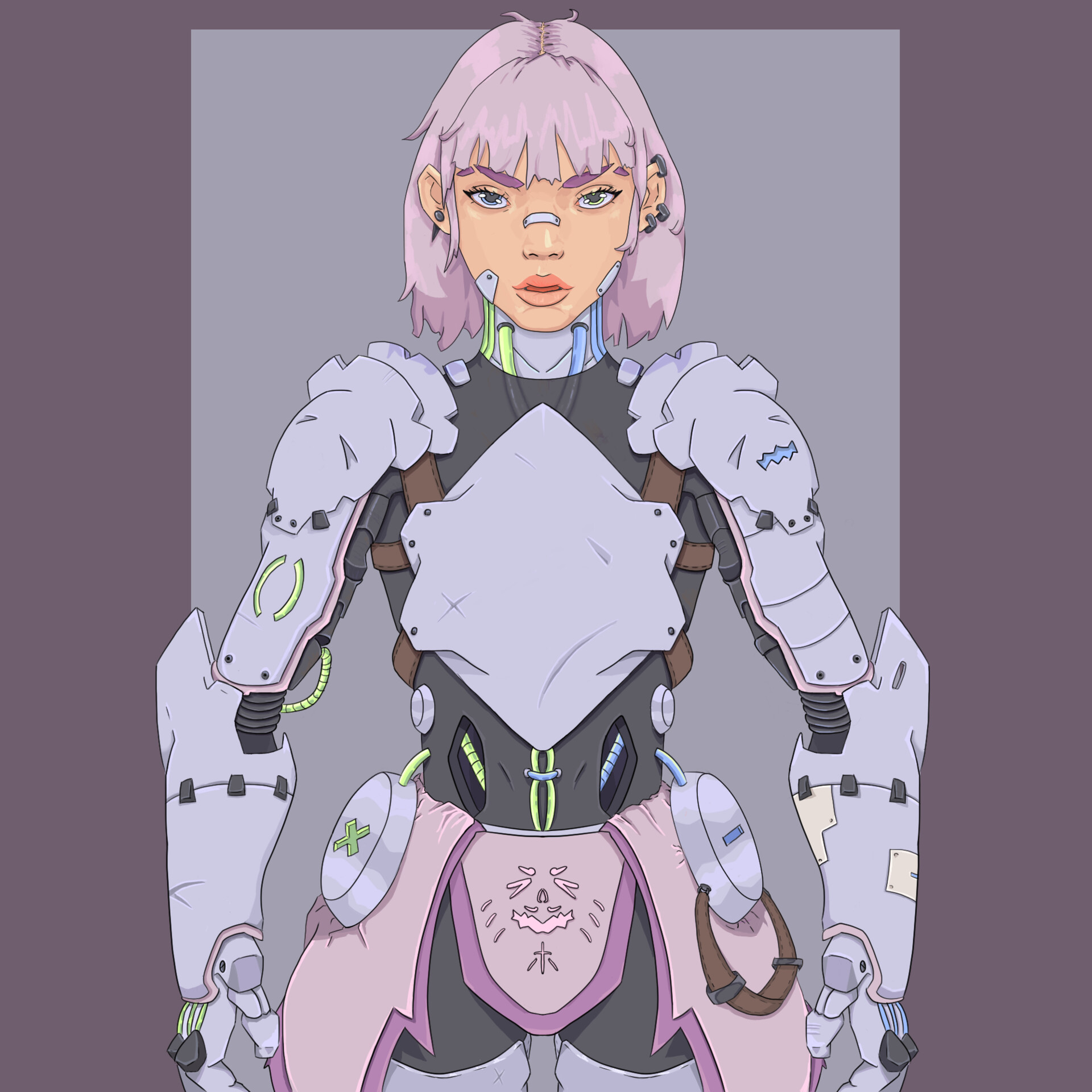 ArtStation - Estudo de rosto que virou um projeto