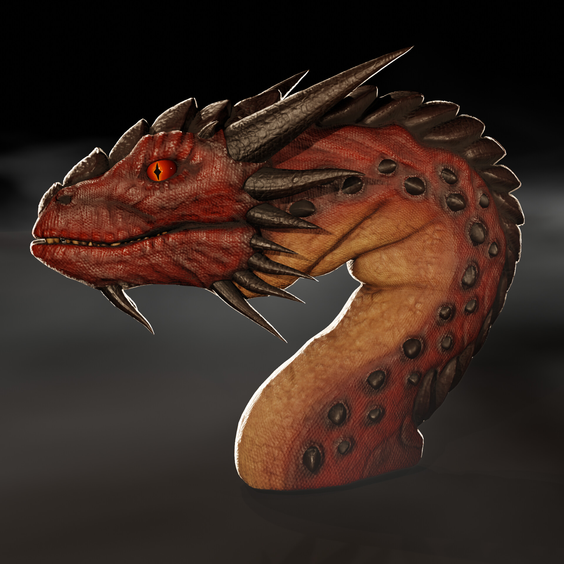 ArtStation - 3D Dragon Head