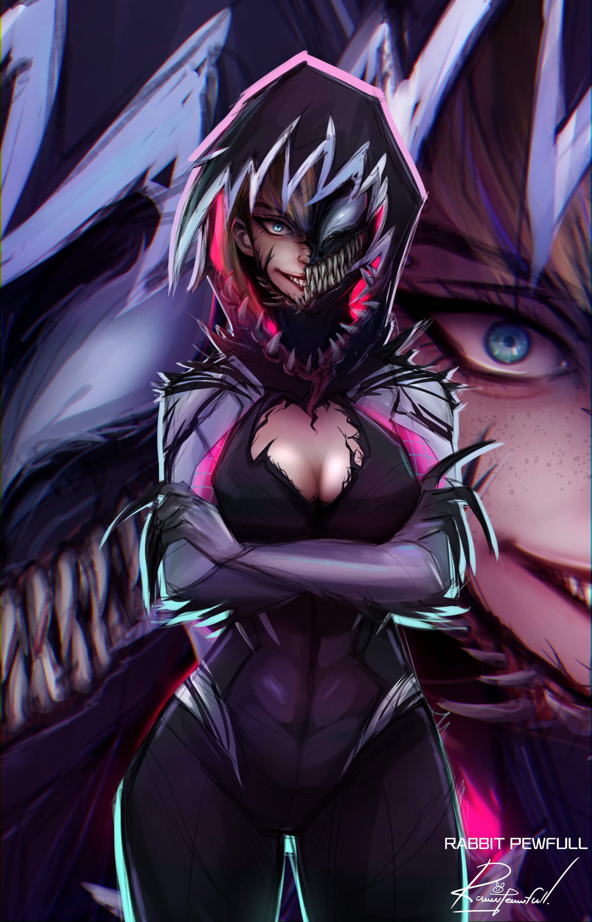 Artstation Spider Gwen Venom Suit