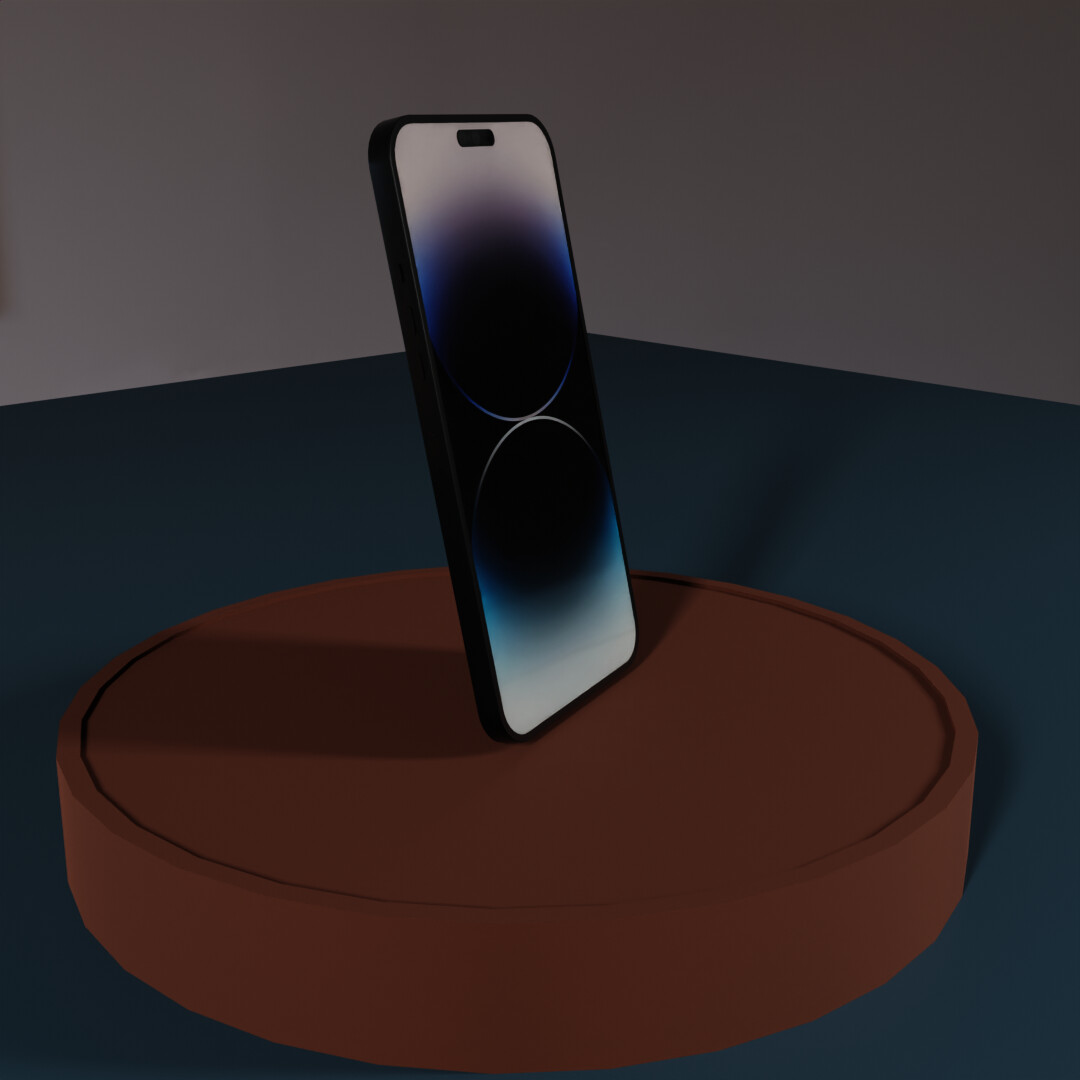 ArtStation - Iphone 14 pro low poly 3d model