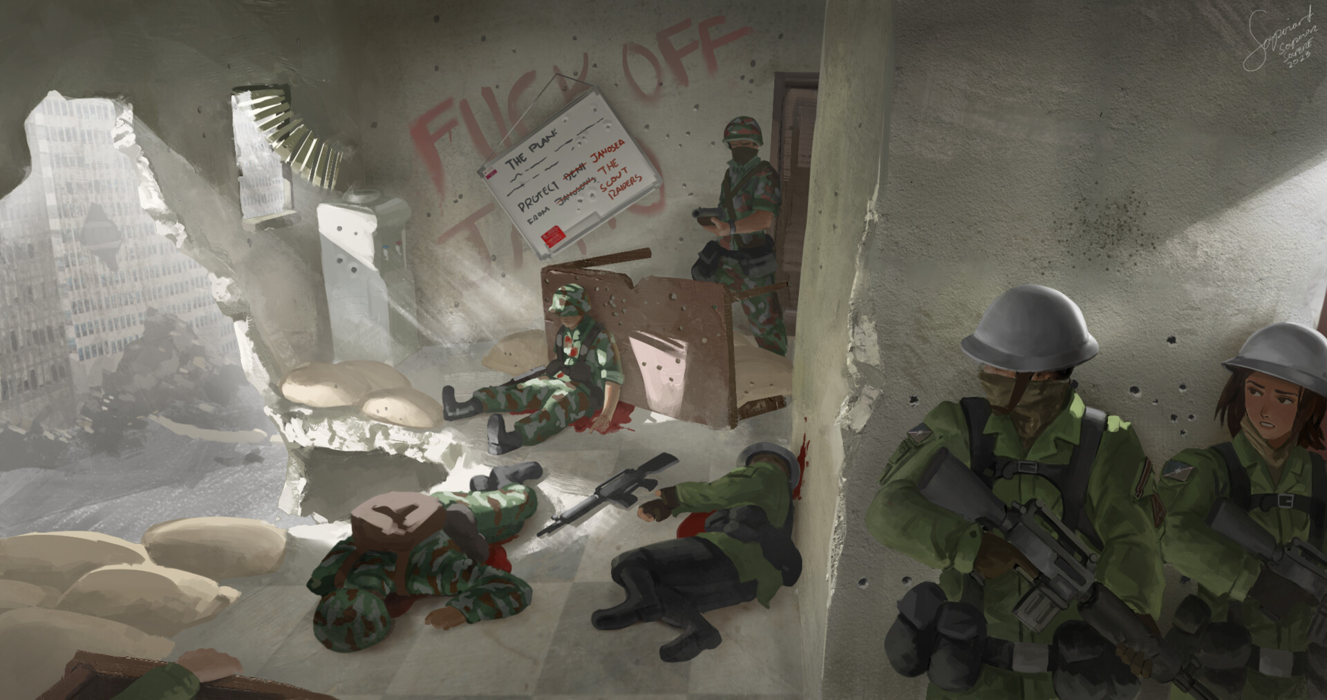 ArtStation - Private's First CQC