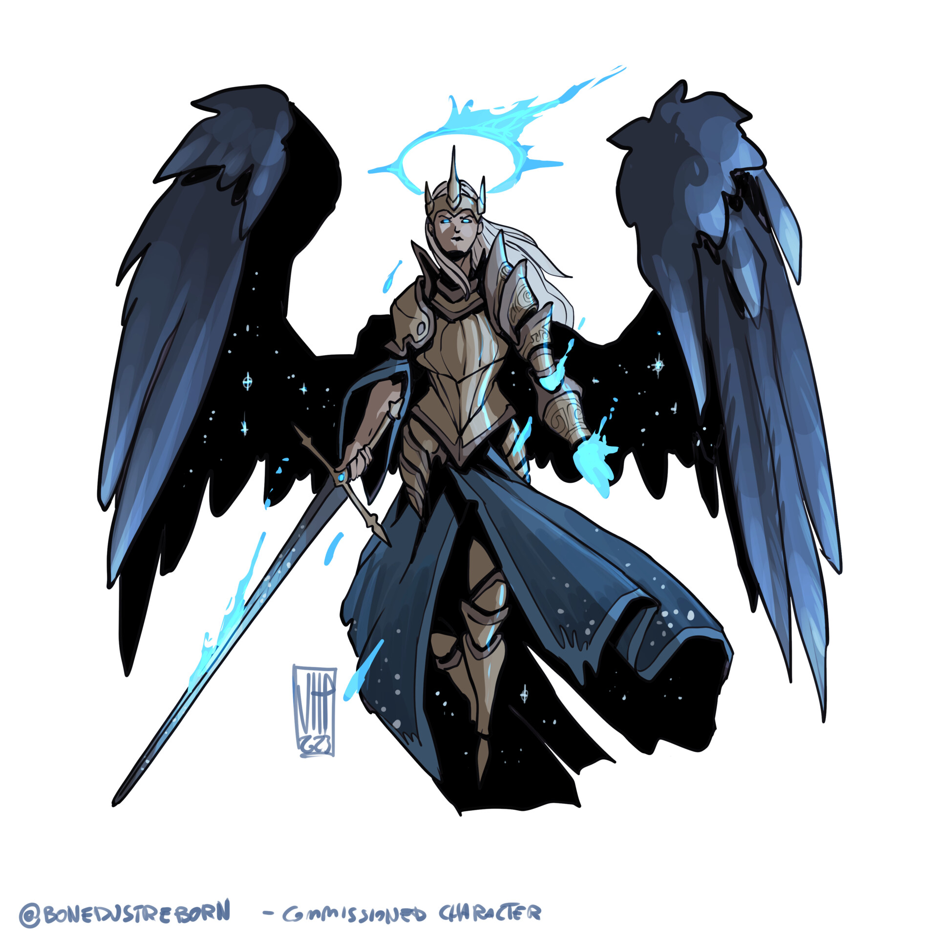 Blue Queen by Bone Dust : r/ImaginaryAngels