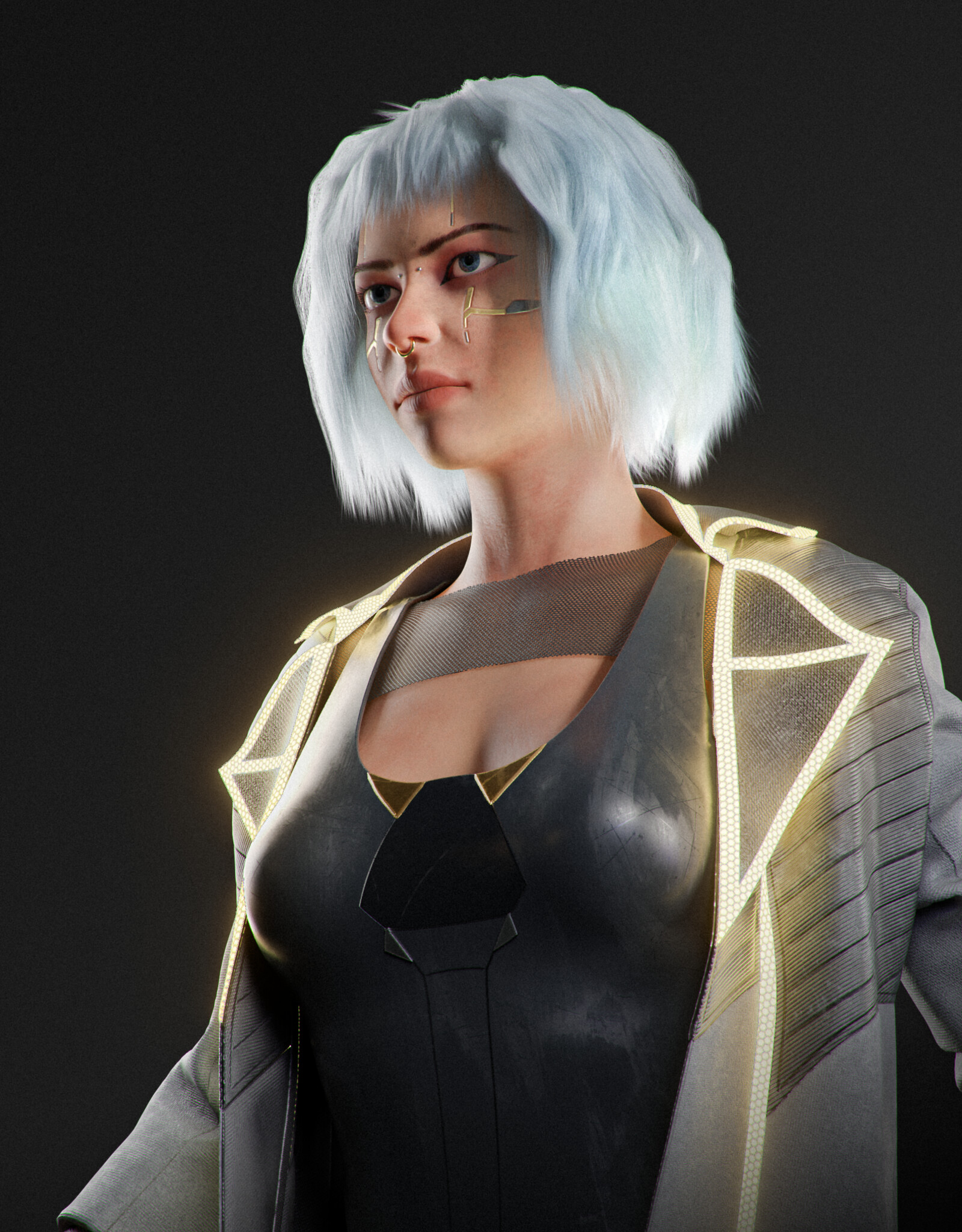 Jakub Horváth - Enid | Cyberpunk Character Modelling