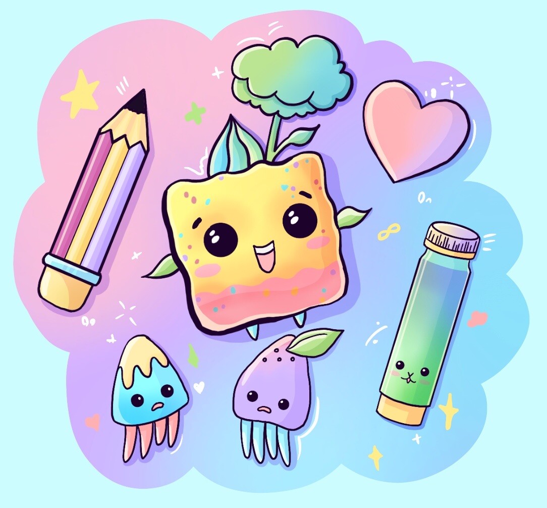 ArtStation - Doodles (ArtwithFlo tutorial)