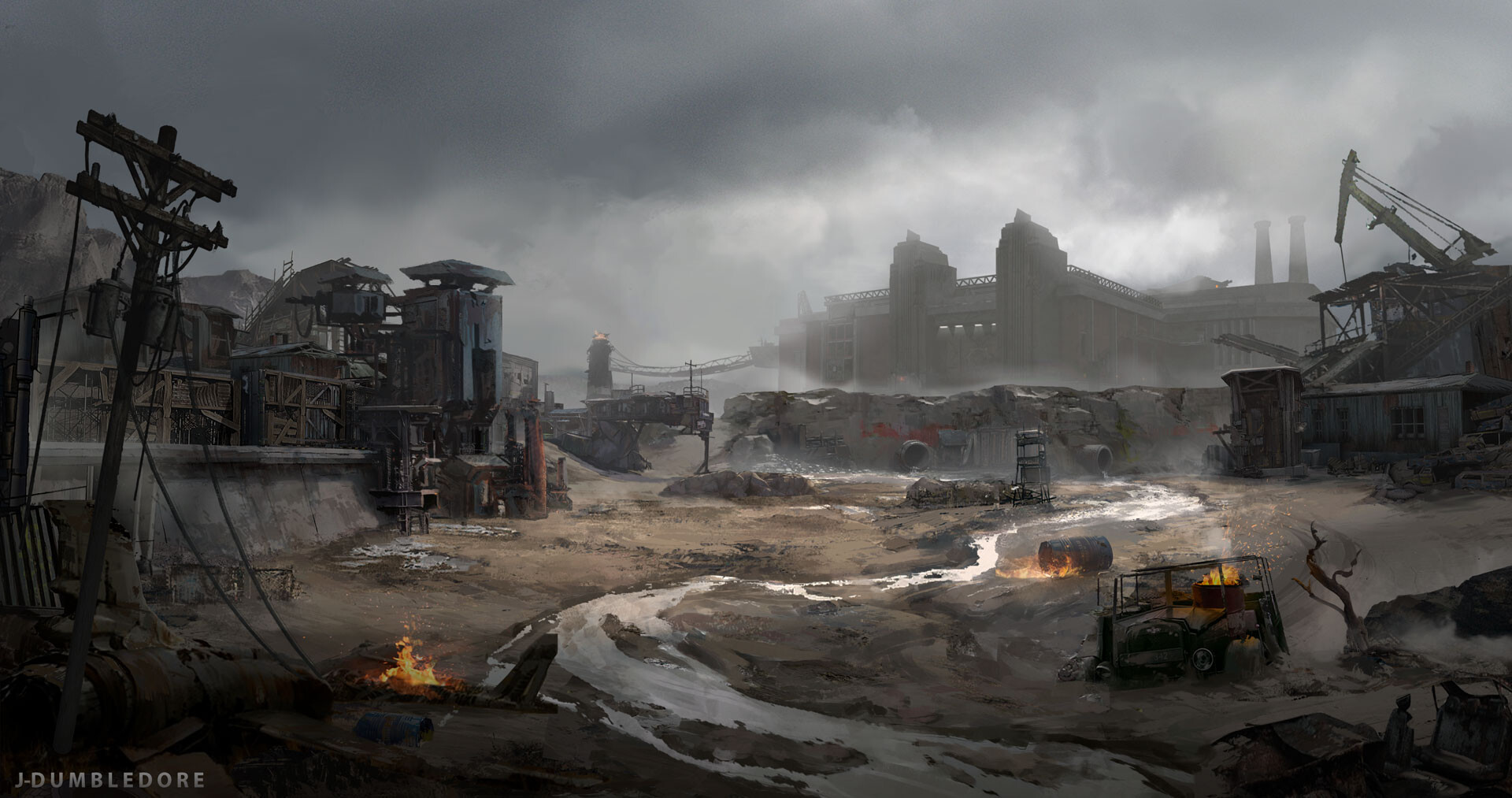 ArtStation - Old factory area