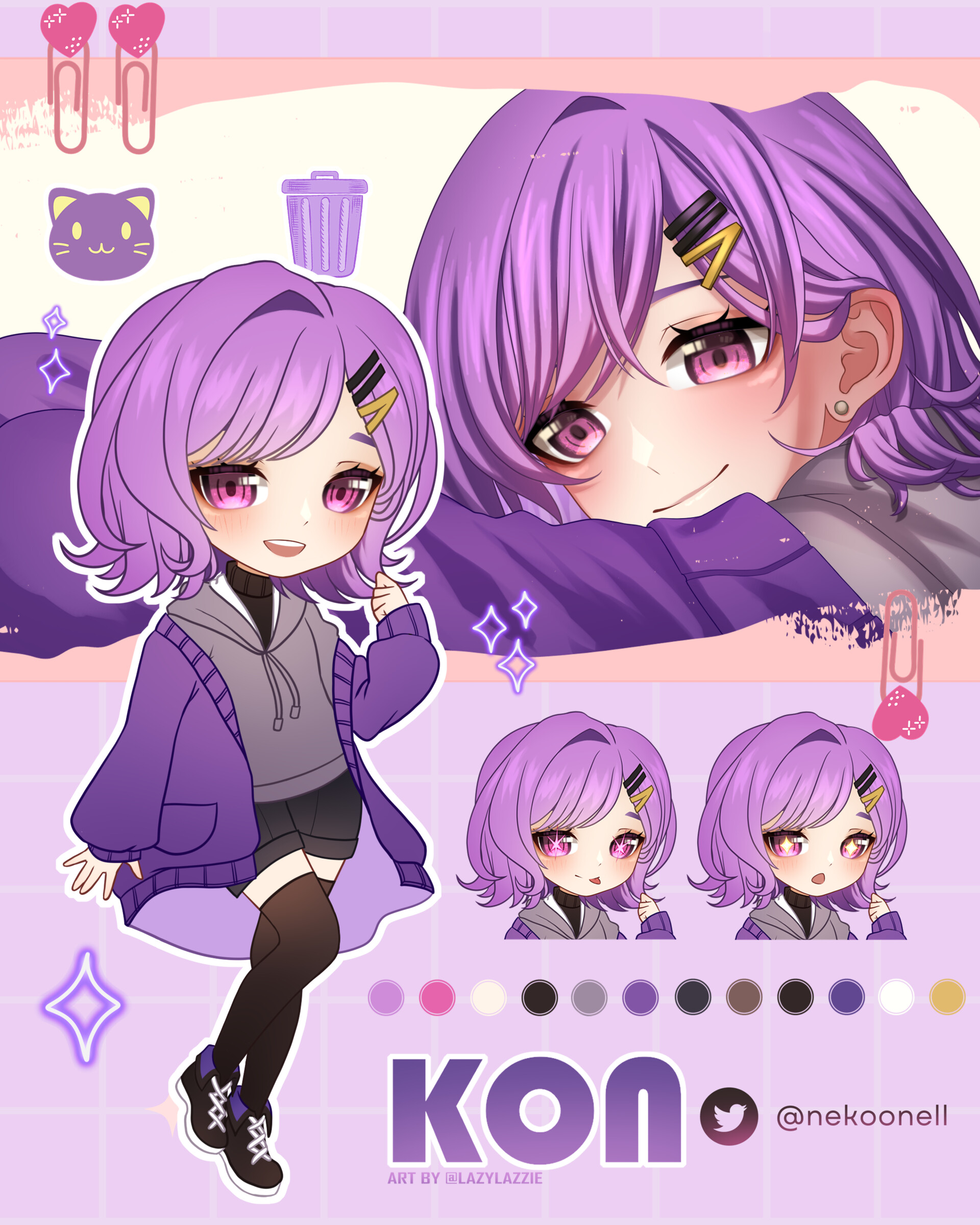 ArtStation - Character Sheet - Kon