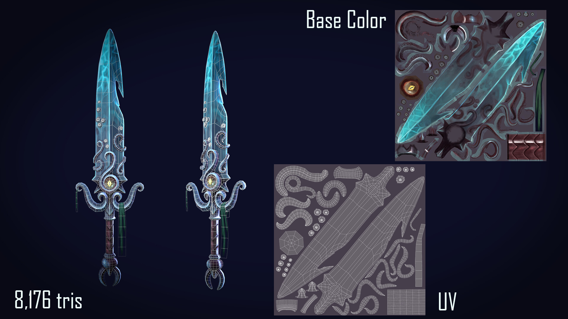 Alexia Ruillet 3d Hand Painted Sword Kraken S Wrath Concept By