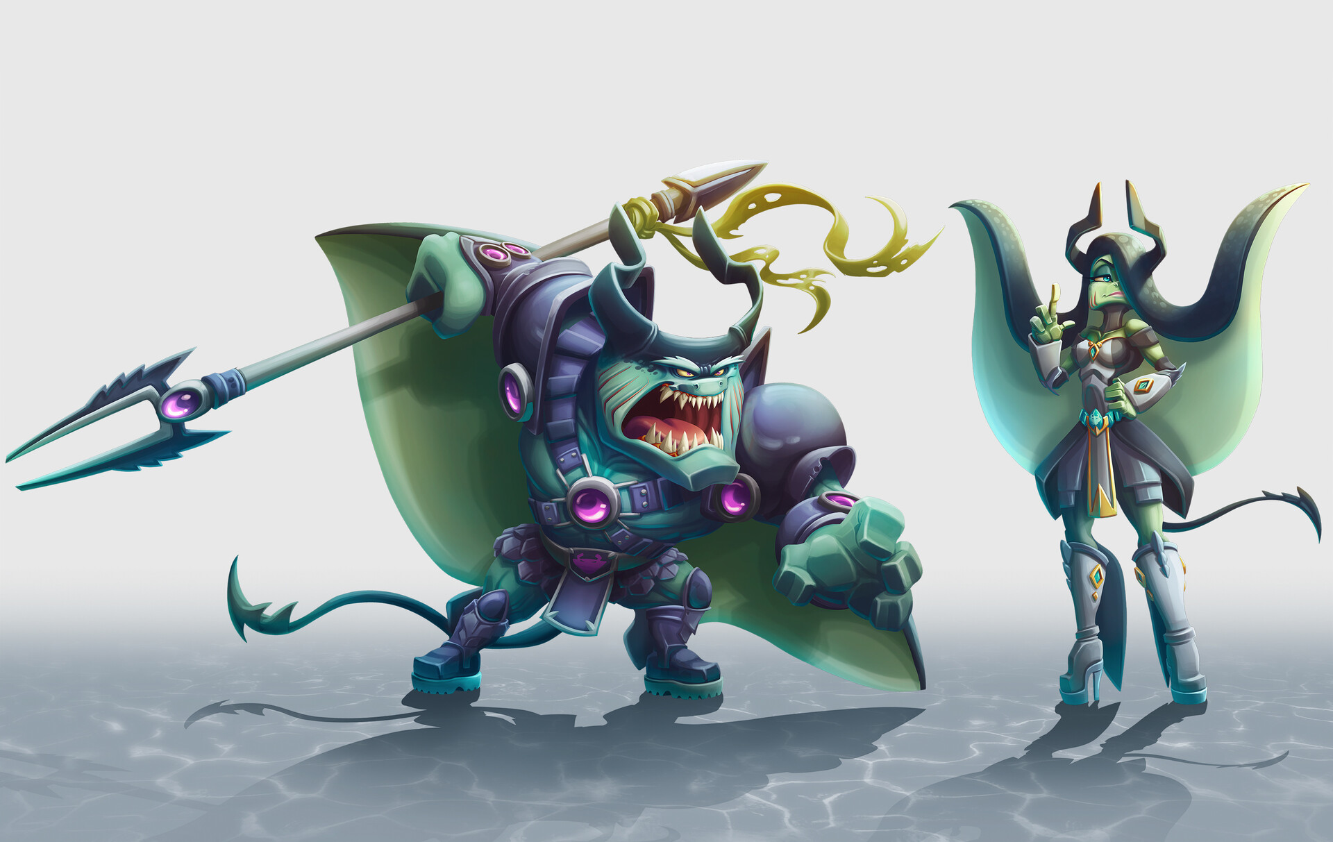 ArtStation - Design of aquatic characters