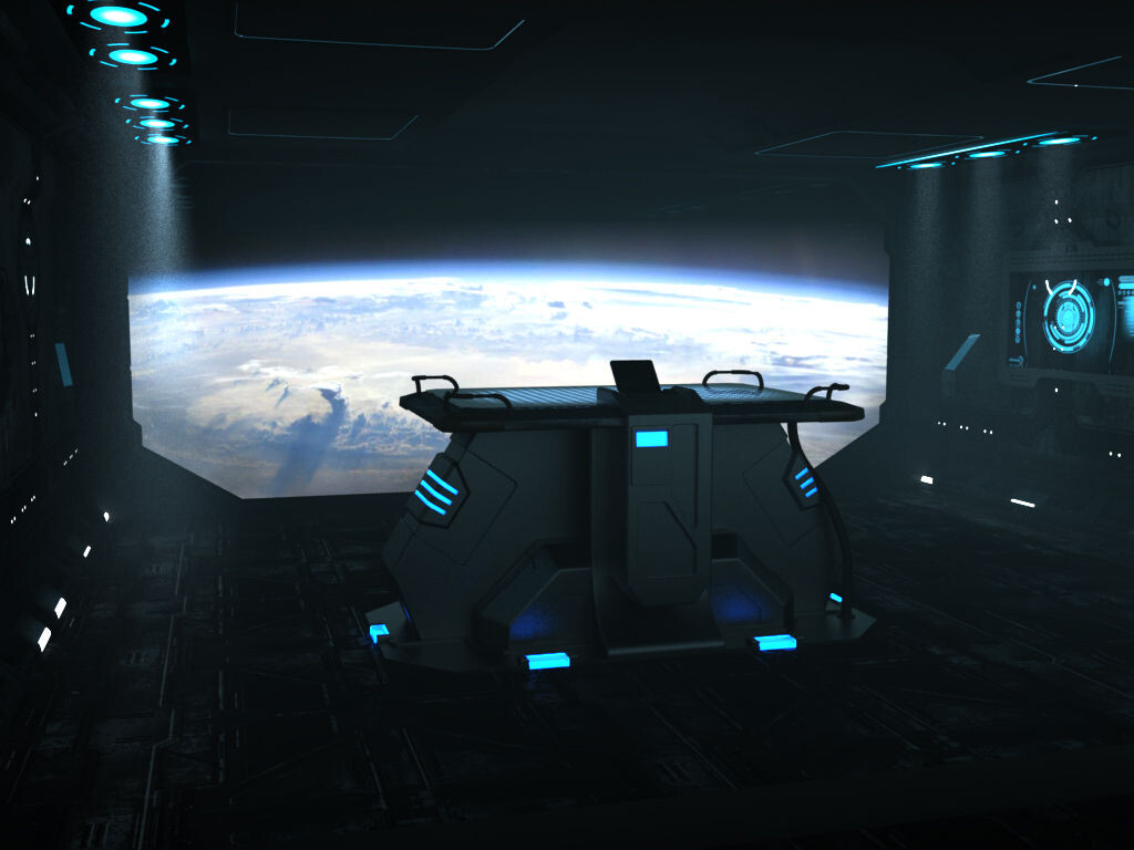 ArtStation - Sci-fi Bridge Concept