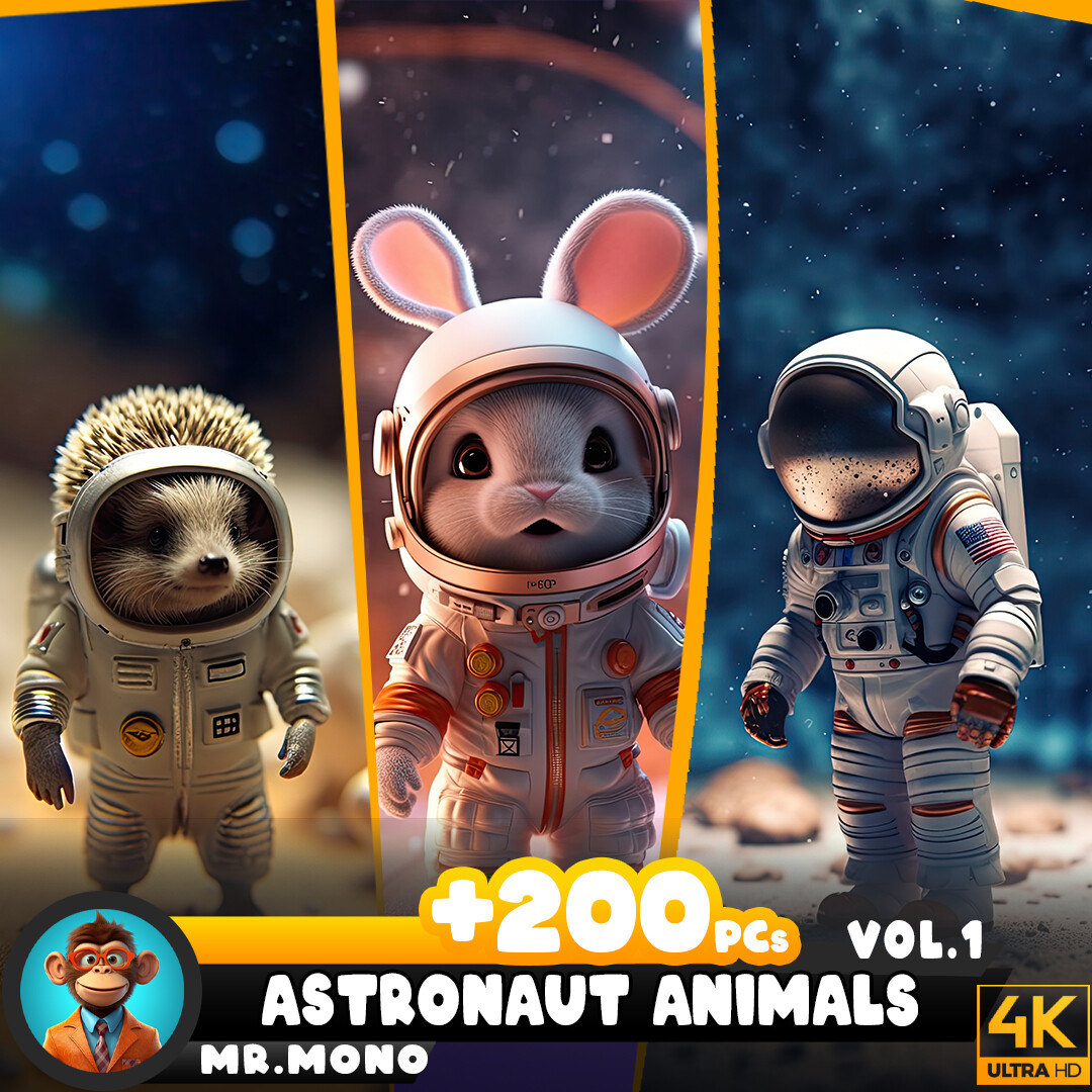 ArtStation - astronaut animals Vol.1 | Reference Images