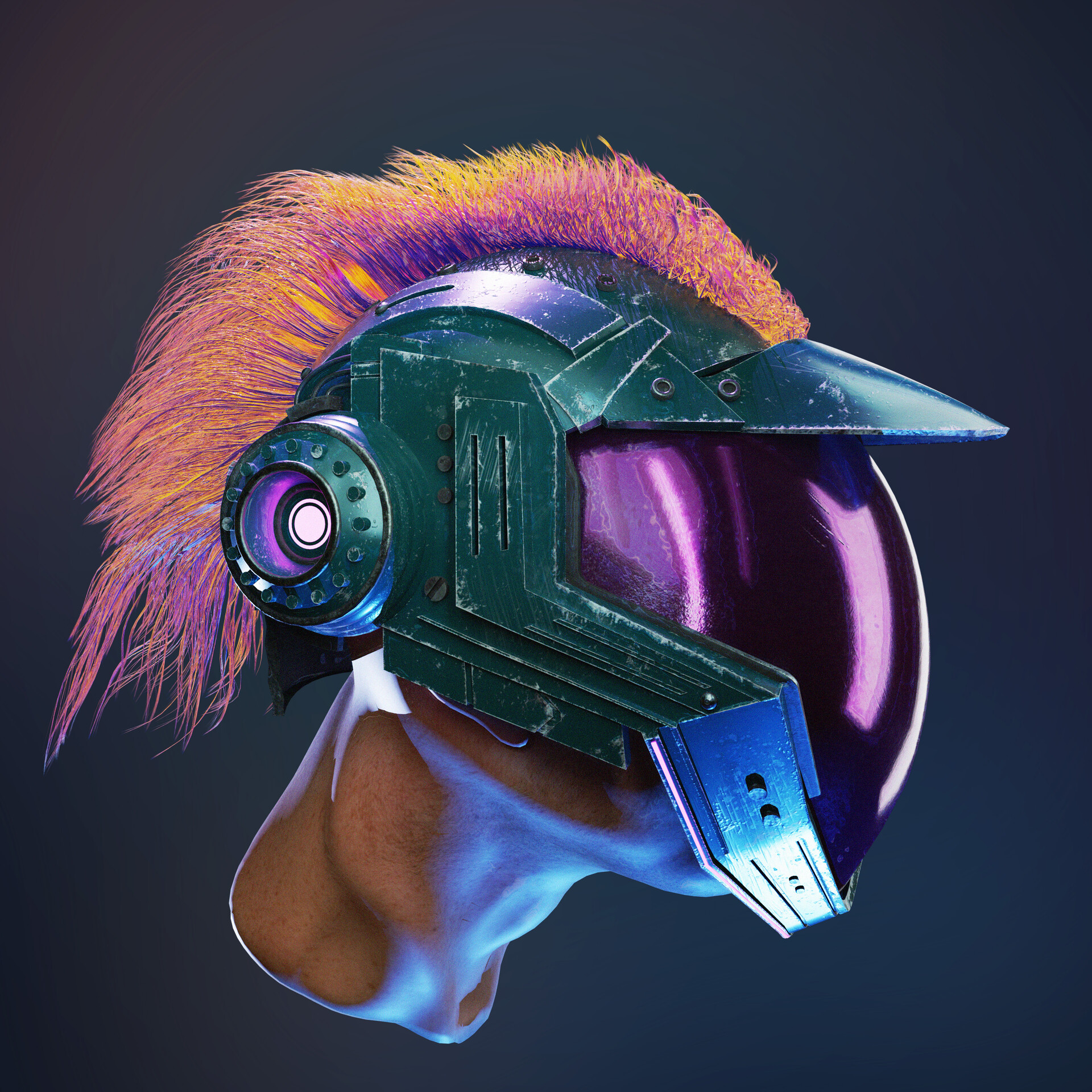 ArtStation - 3D Helmet Model design