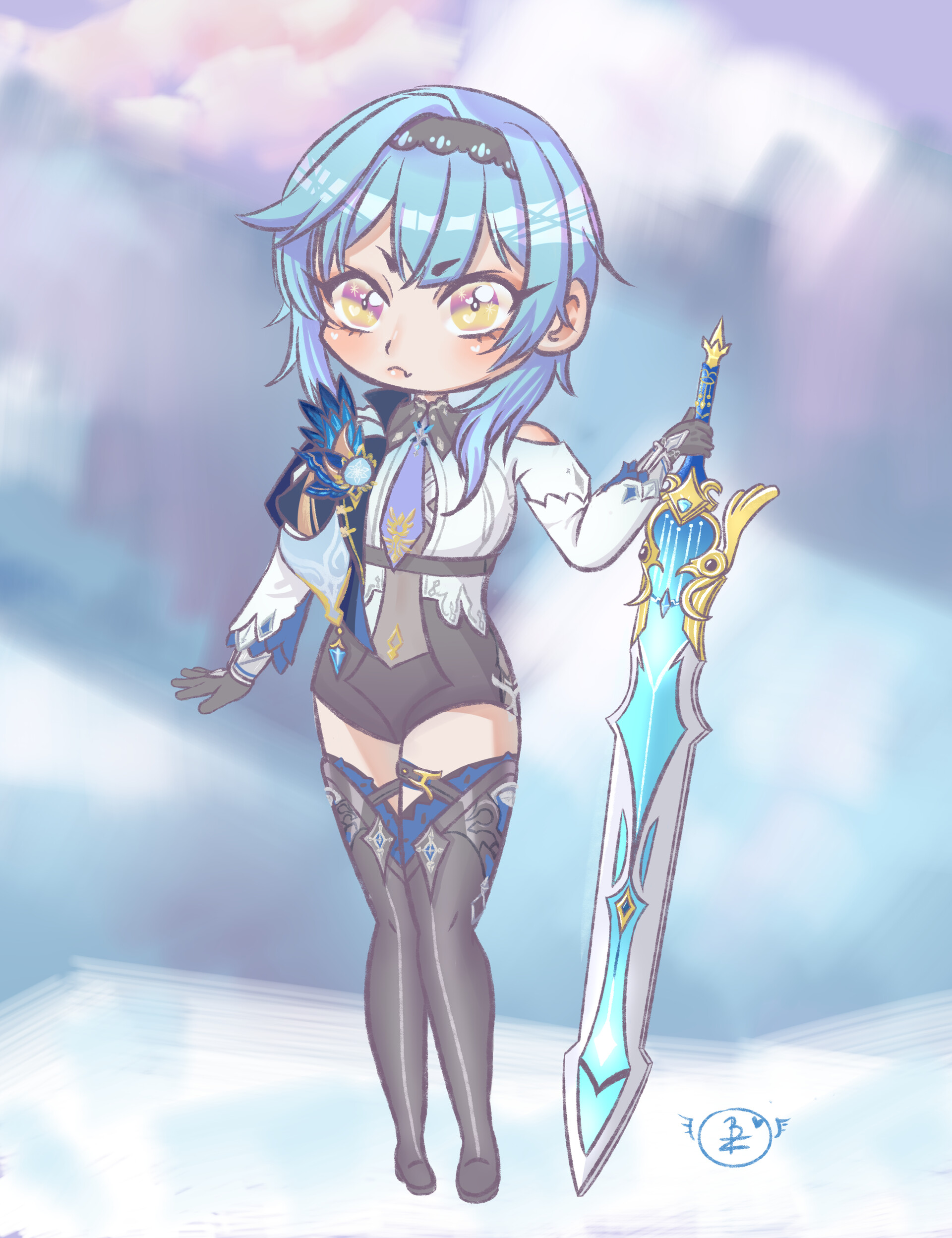 ArtStation - Eula Lawrence Chibi