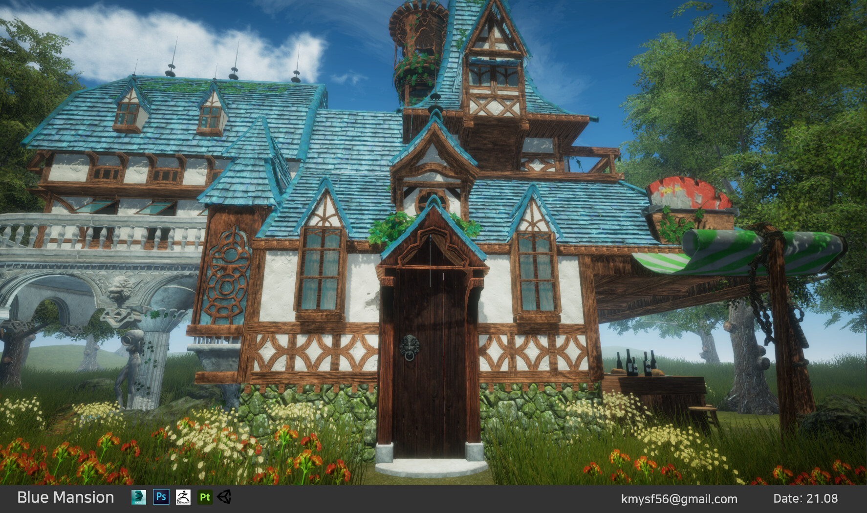 ArtStation - Blue Mansion