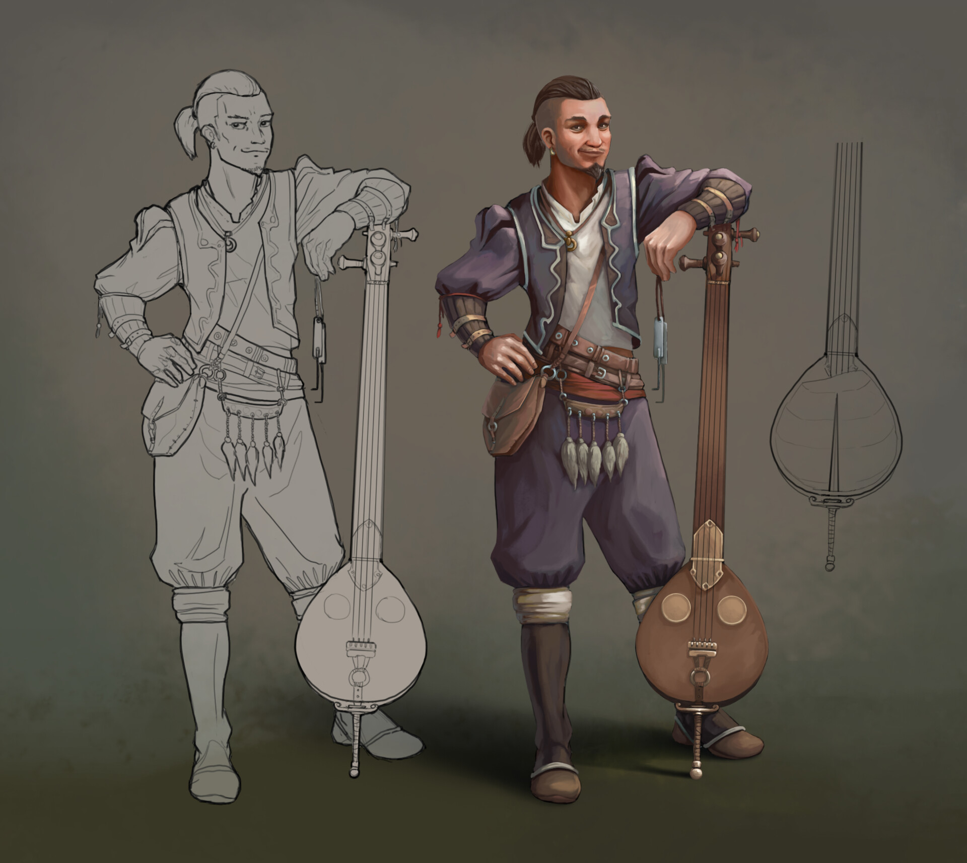 ArtStation - Piftel the Bard Thief