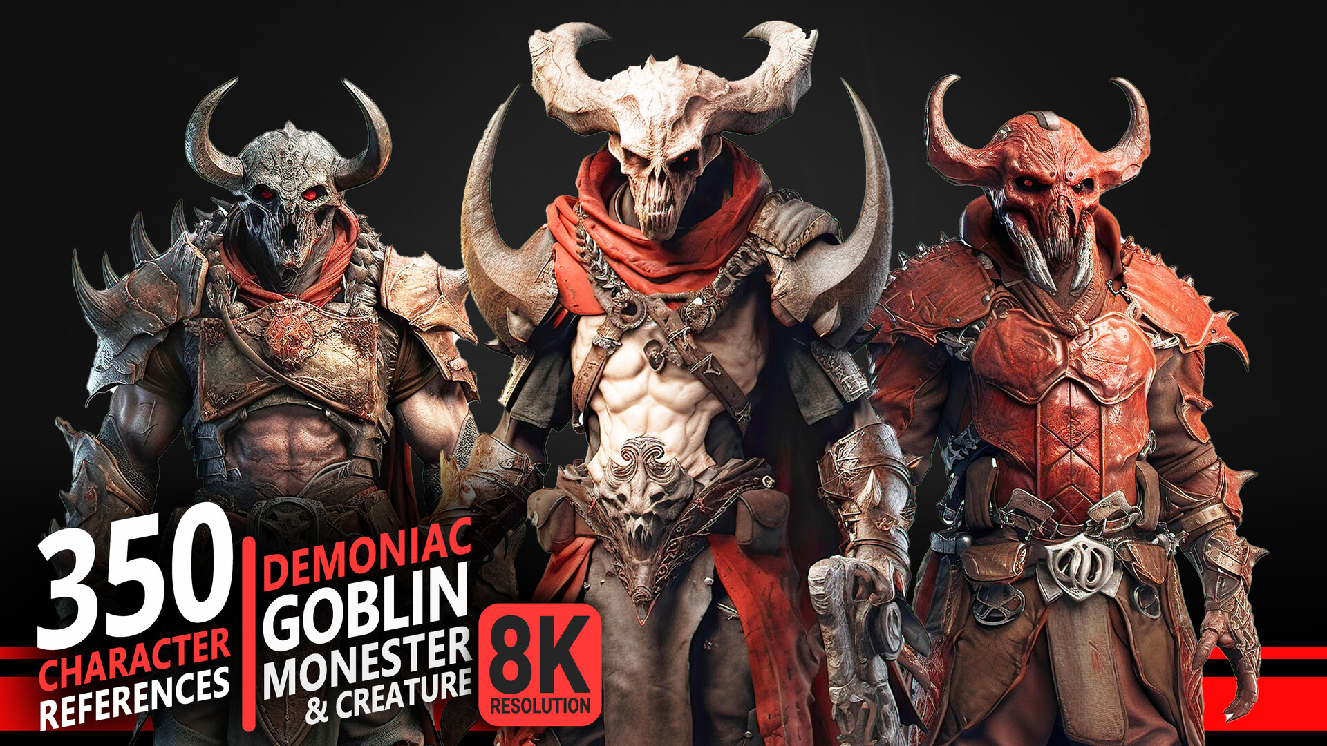 ArtStation - 350 Demoniac Goblin Monester & Creature - Character ...