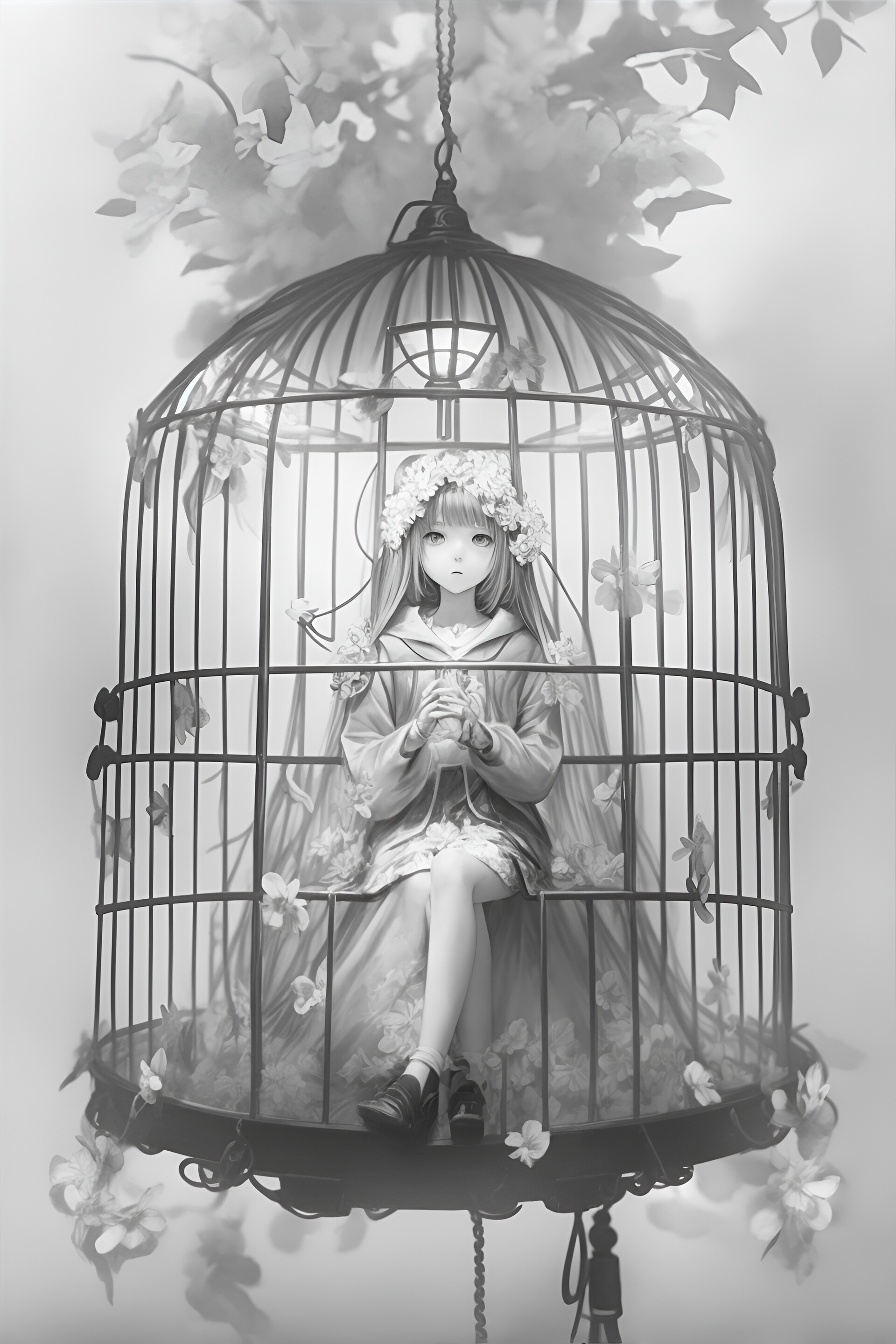 Pet Girl Caged