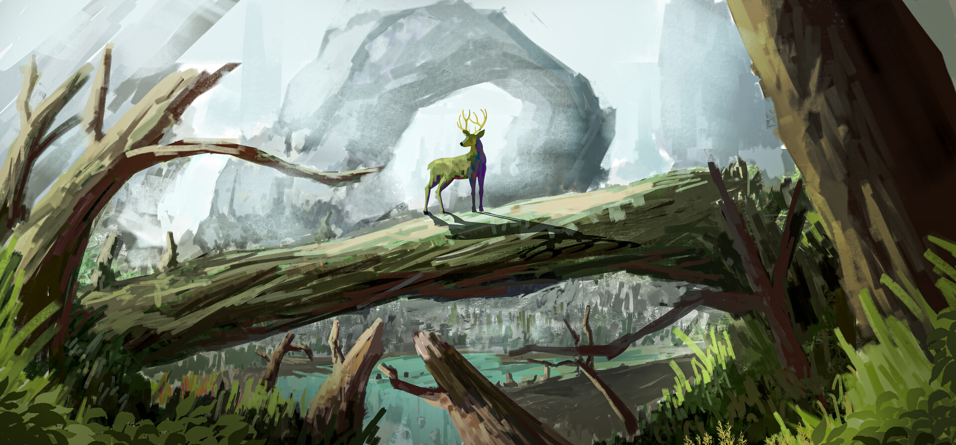 ArtStation - Newcomer scene diagram