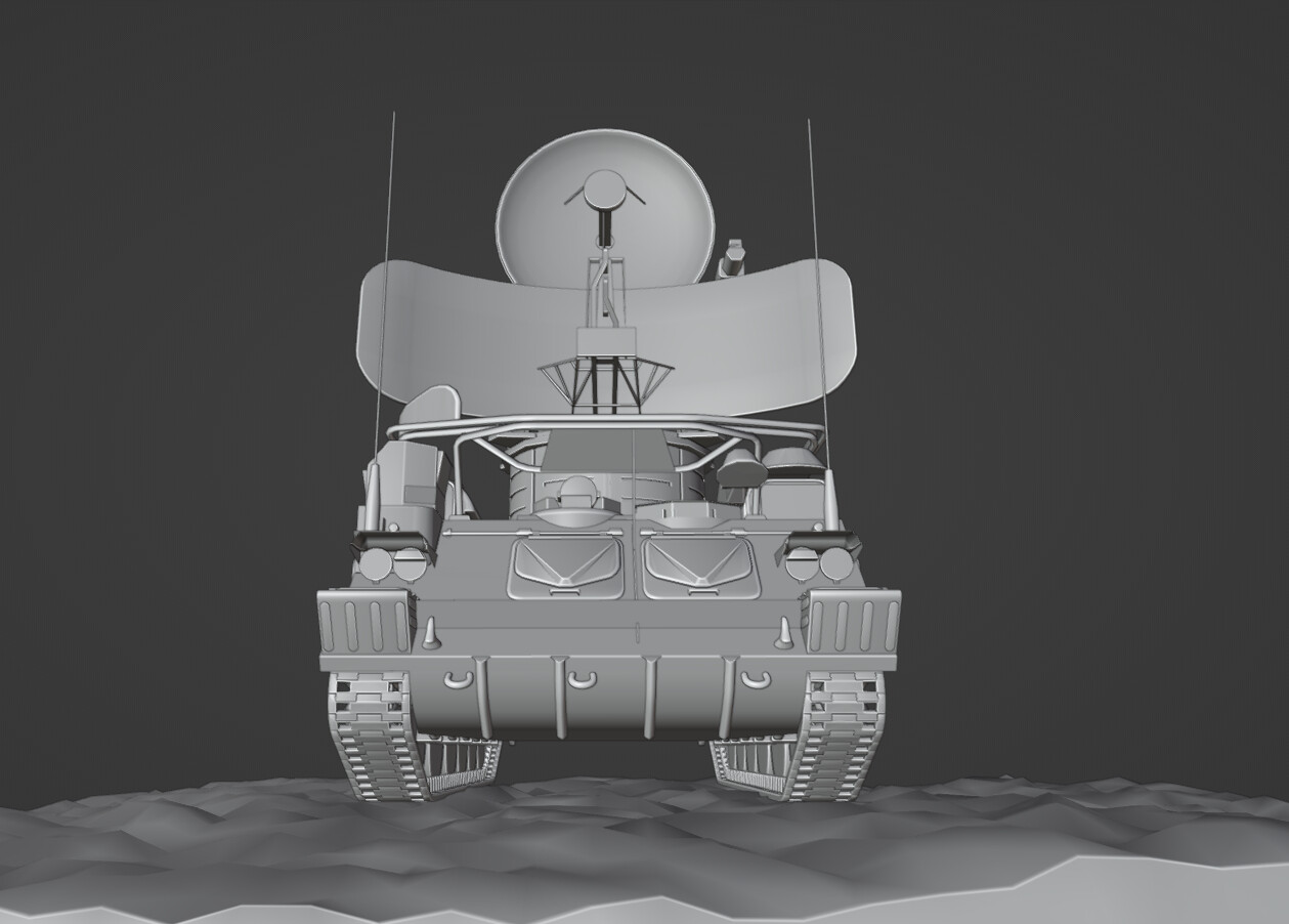 ArtStation - SA-6 Straight Flush Radar Tank
