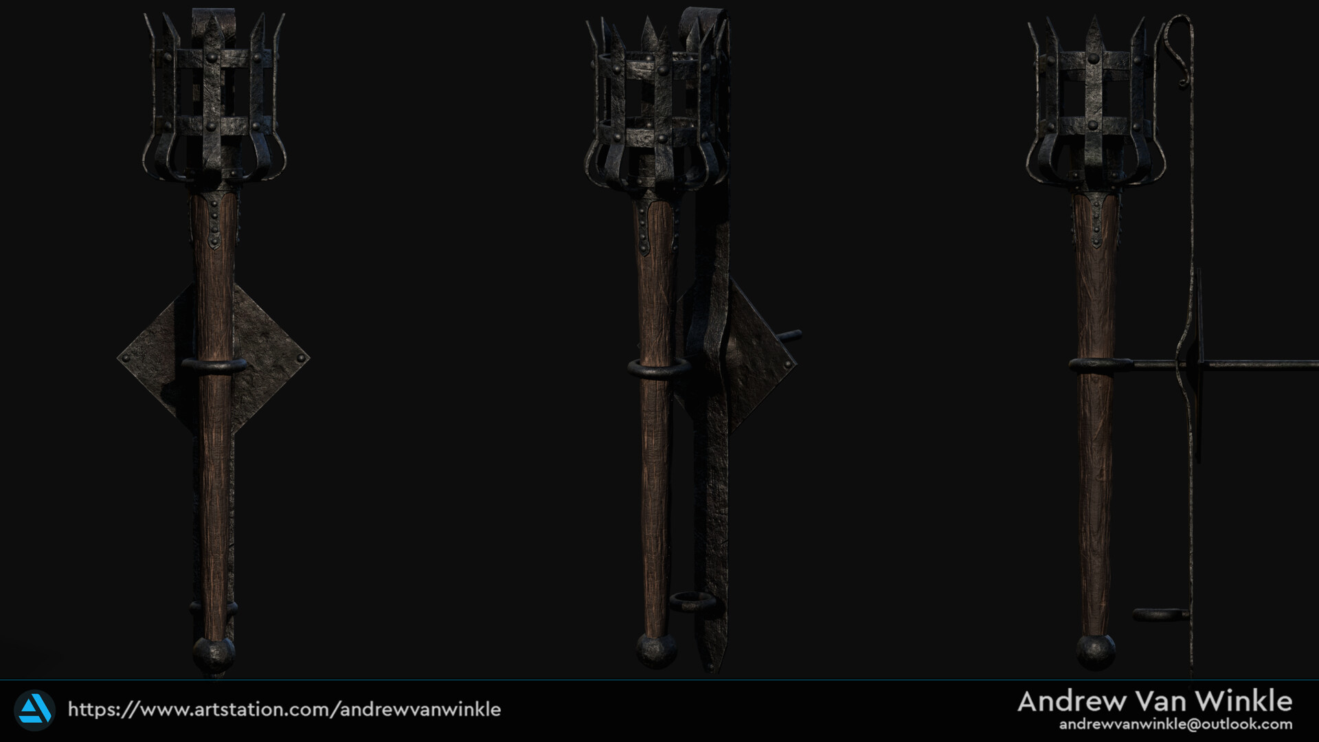 ArtStation - Torch Lever Mechanism