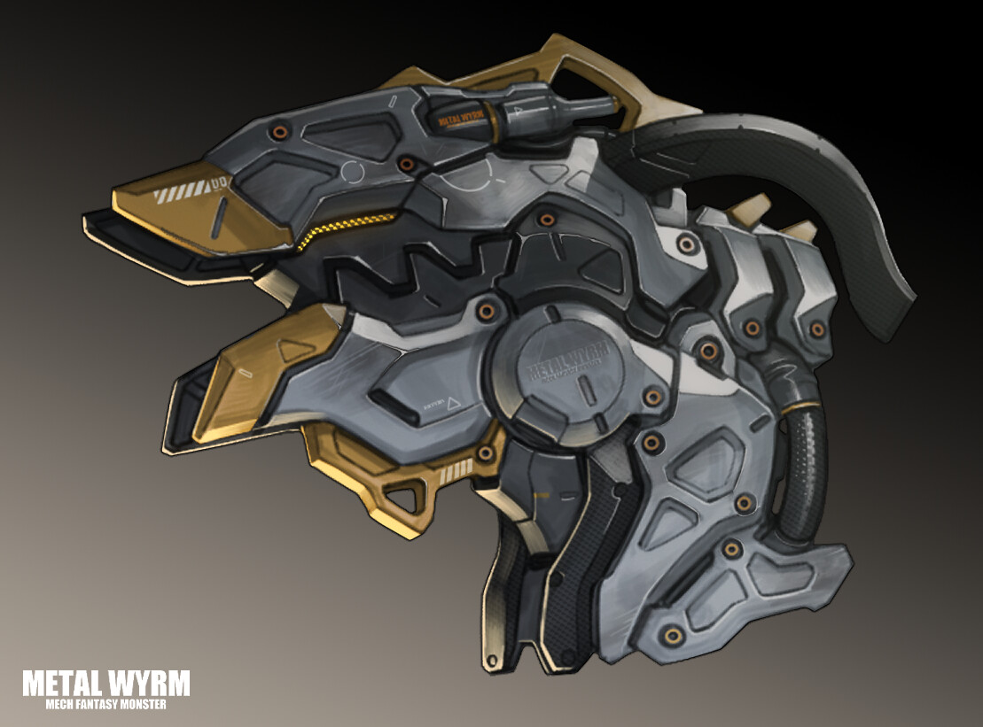 ArtStation - Metal wyrm