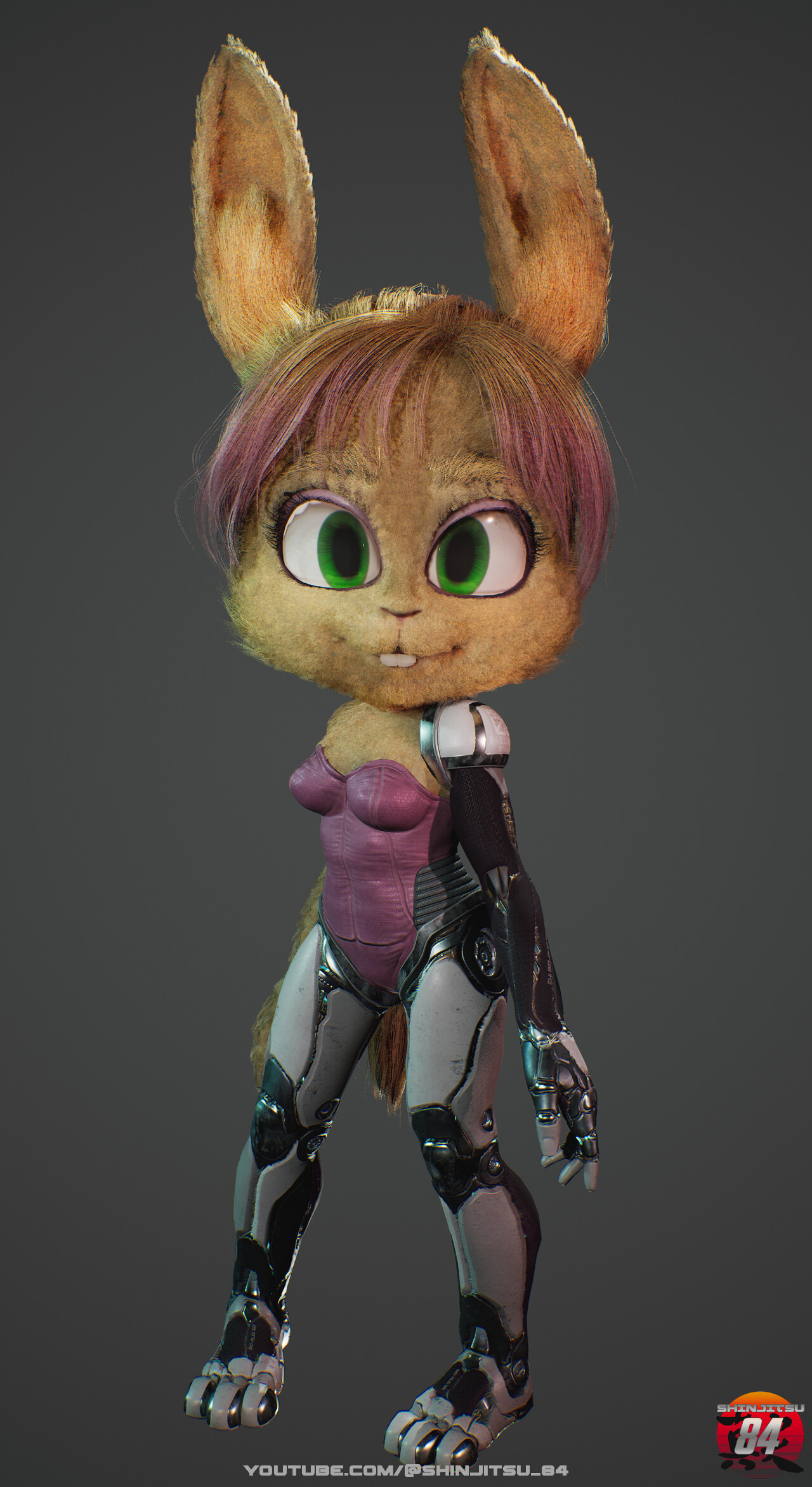 William Bowser - Bunnie Rabbot - Sonic Movie Style Fan Art