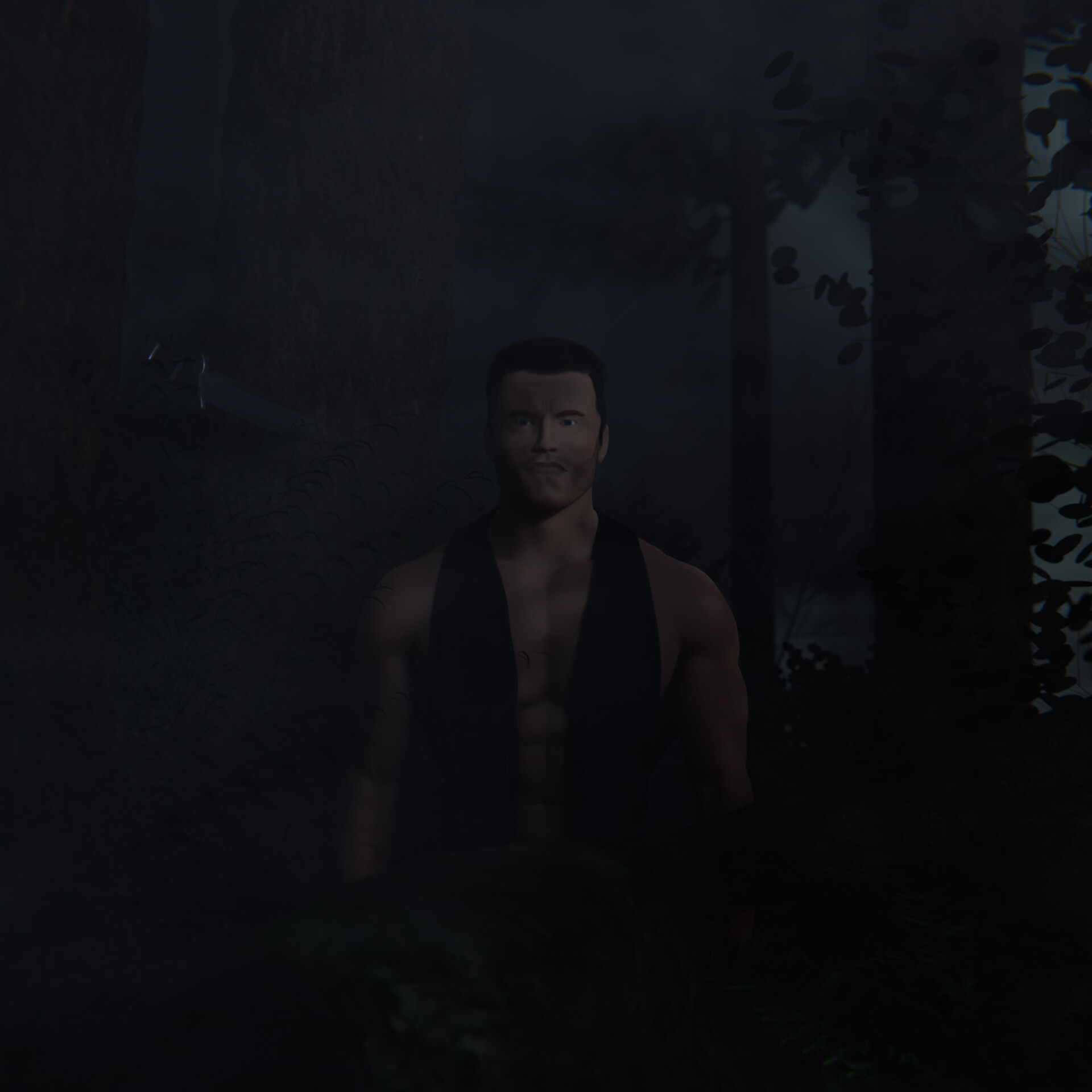 ArtStation - Dutch in the jungle (Predator 1987)