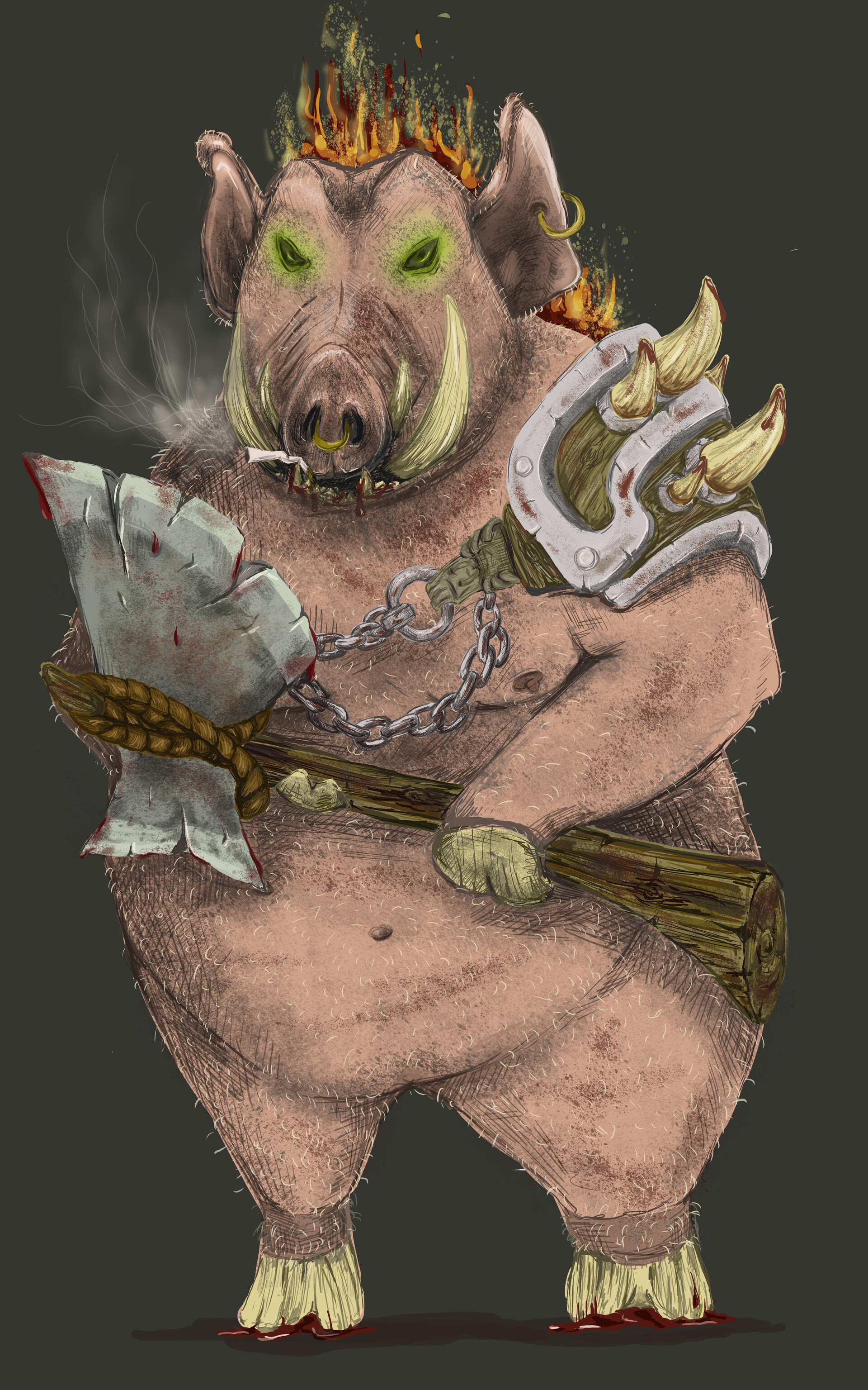 ArtStation - Hell pig