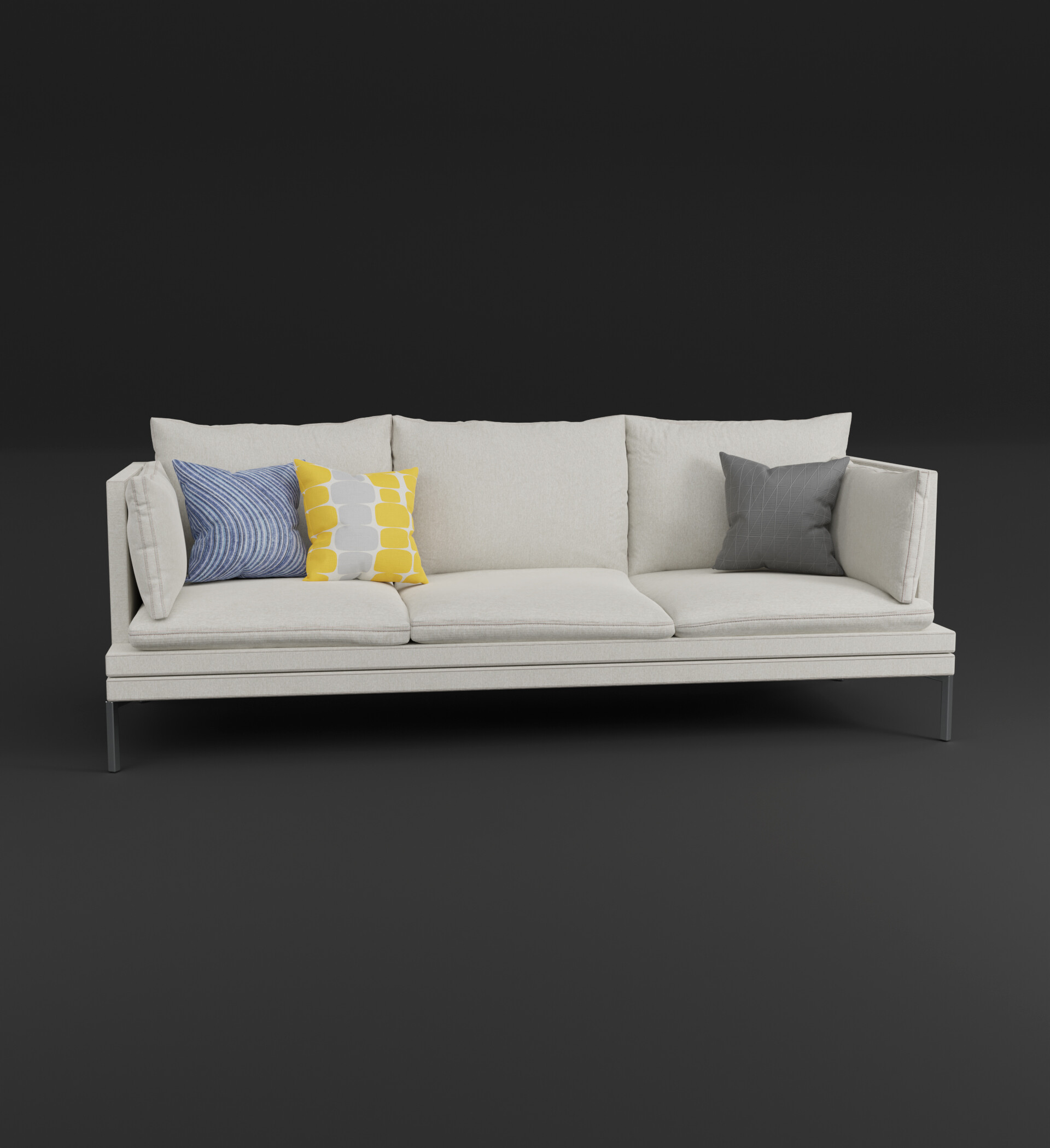 ArtStation - Couch with cushions