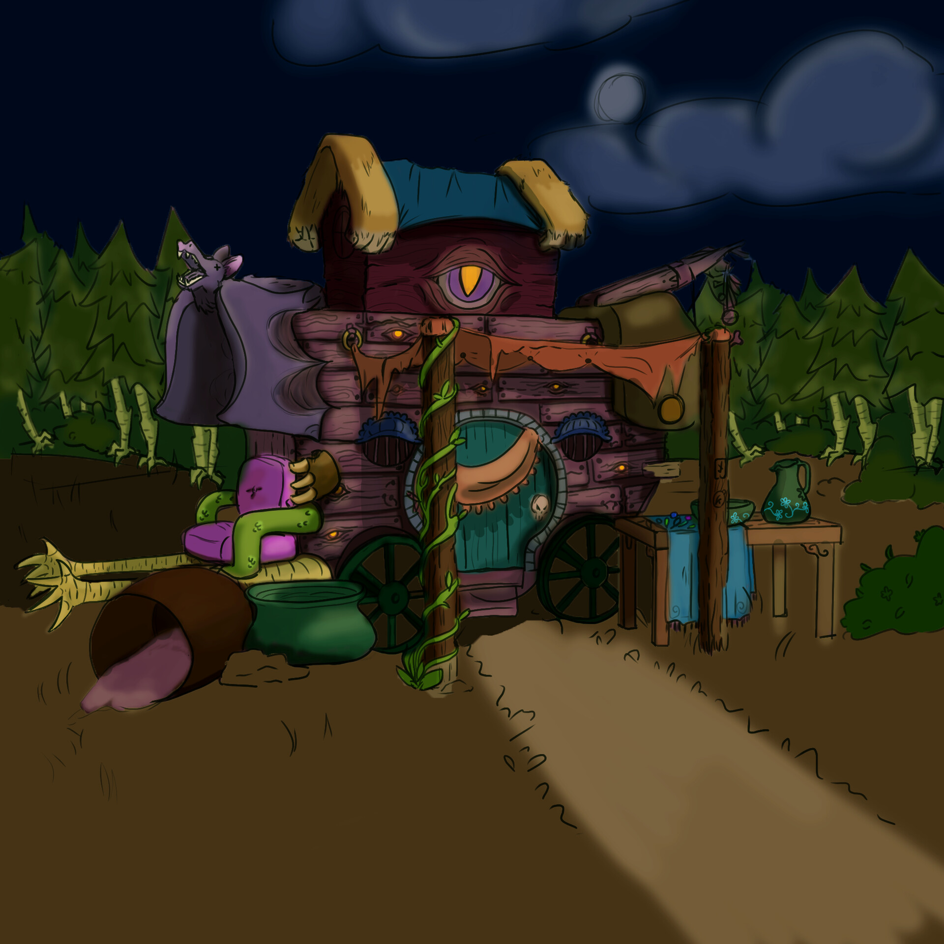 ArtStation - Witches Caravan