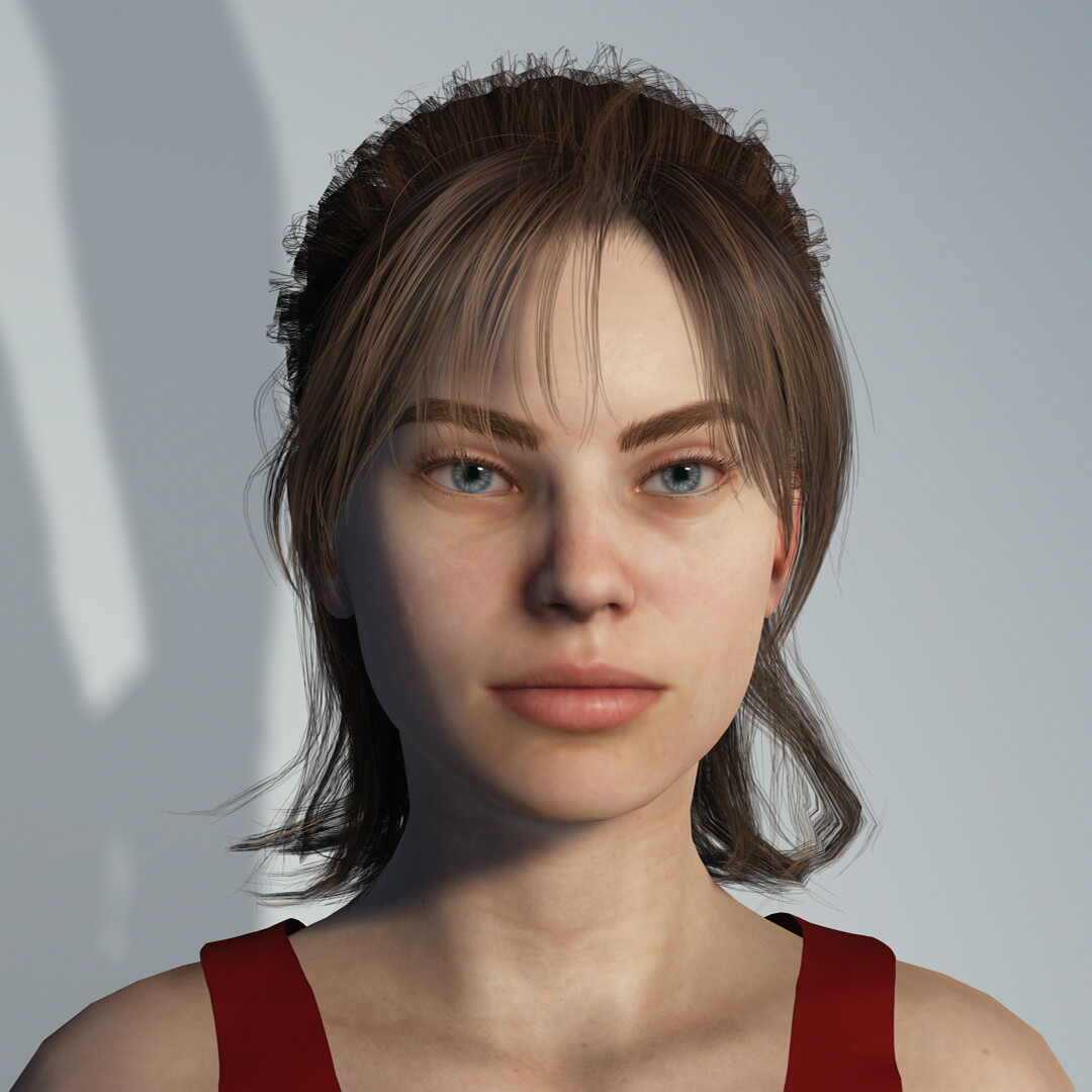 ArtStation - Paola 3d Model Rigged