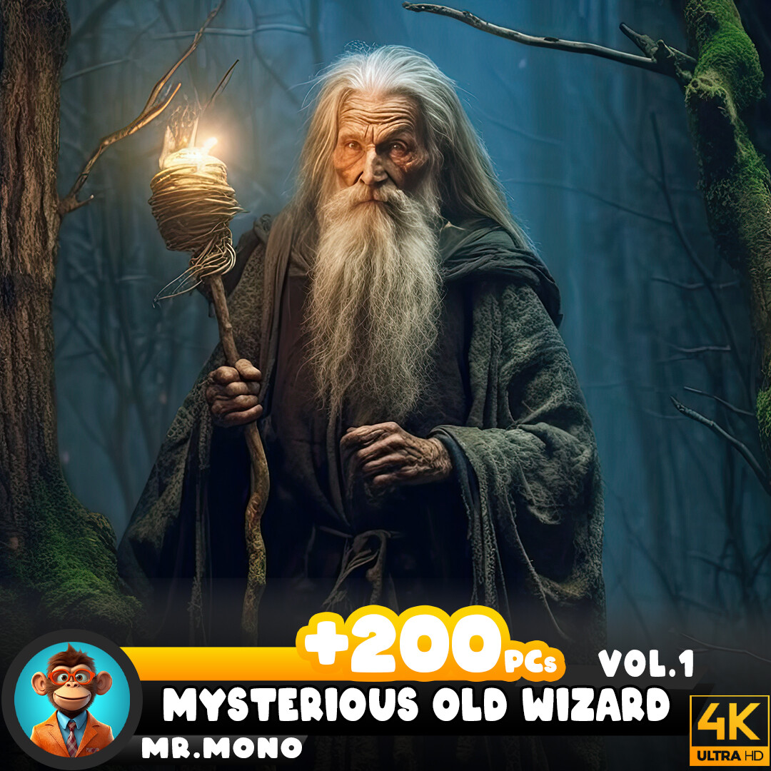 Mr.mono - Mysterious old wizard Vol.1 | Reference Images