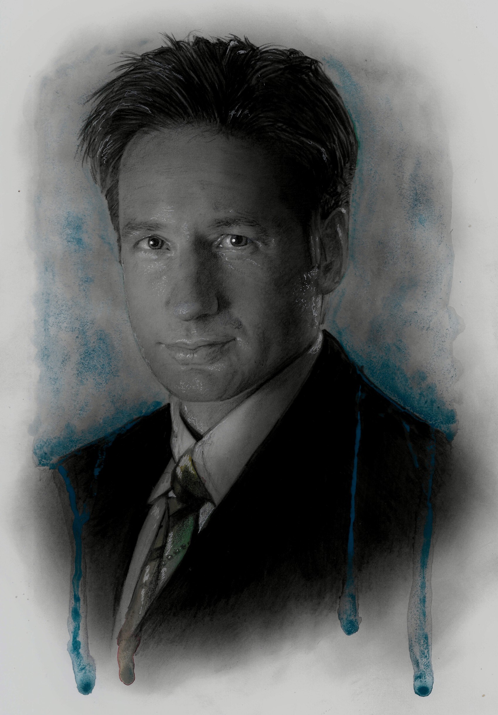 how to draw fox mulder