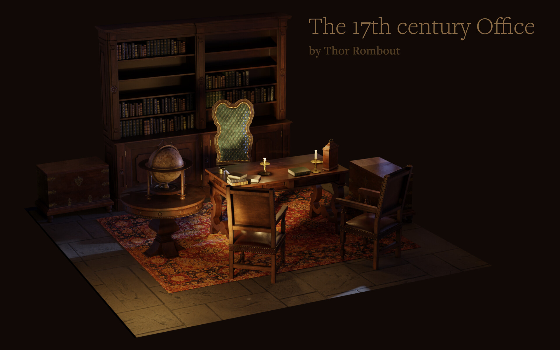 ArtStation - 17th century Office