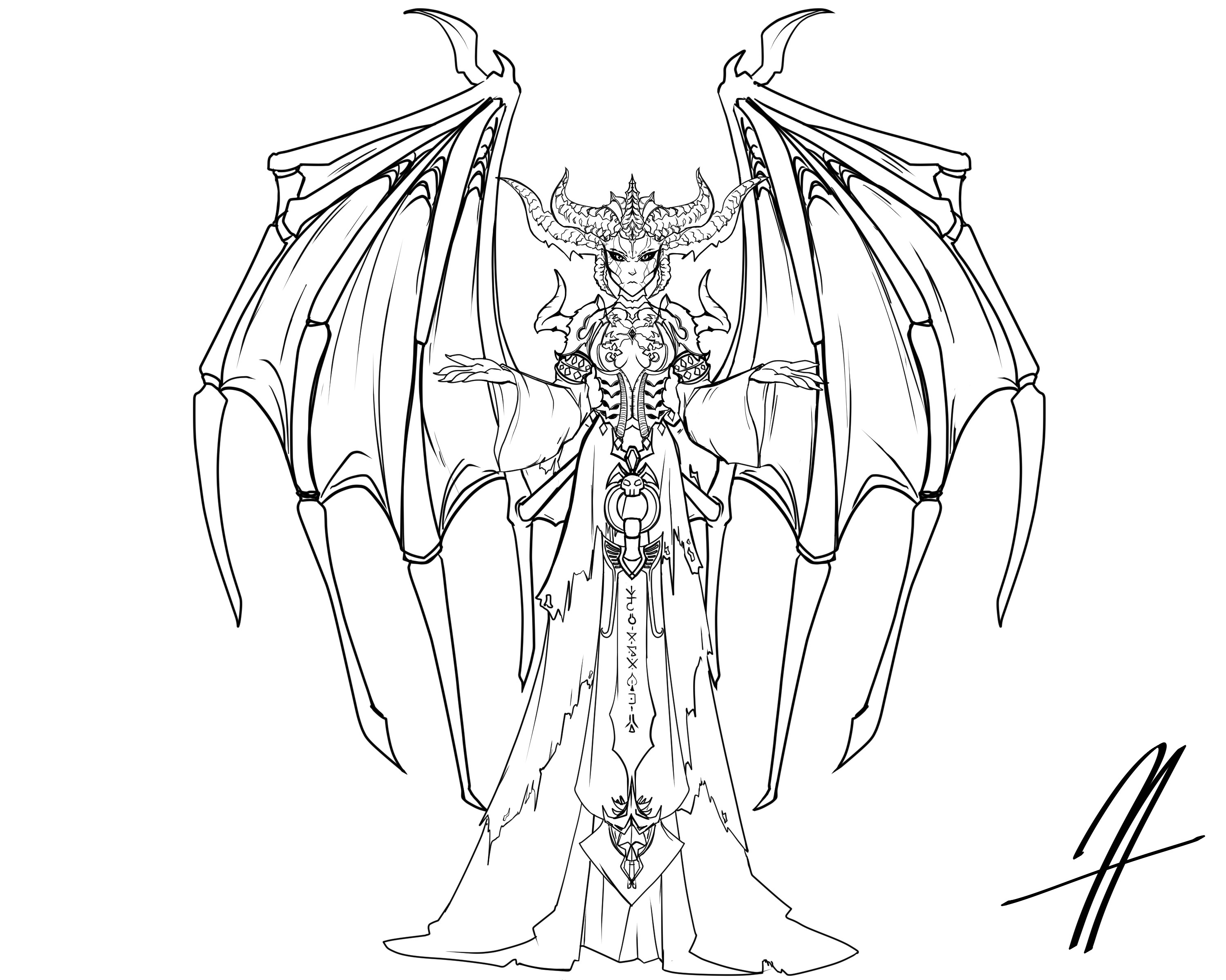 diablo coloring pages