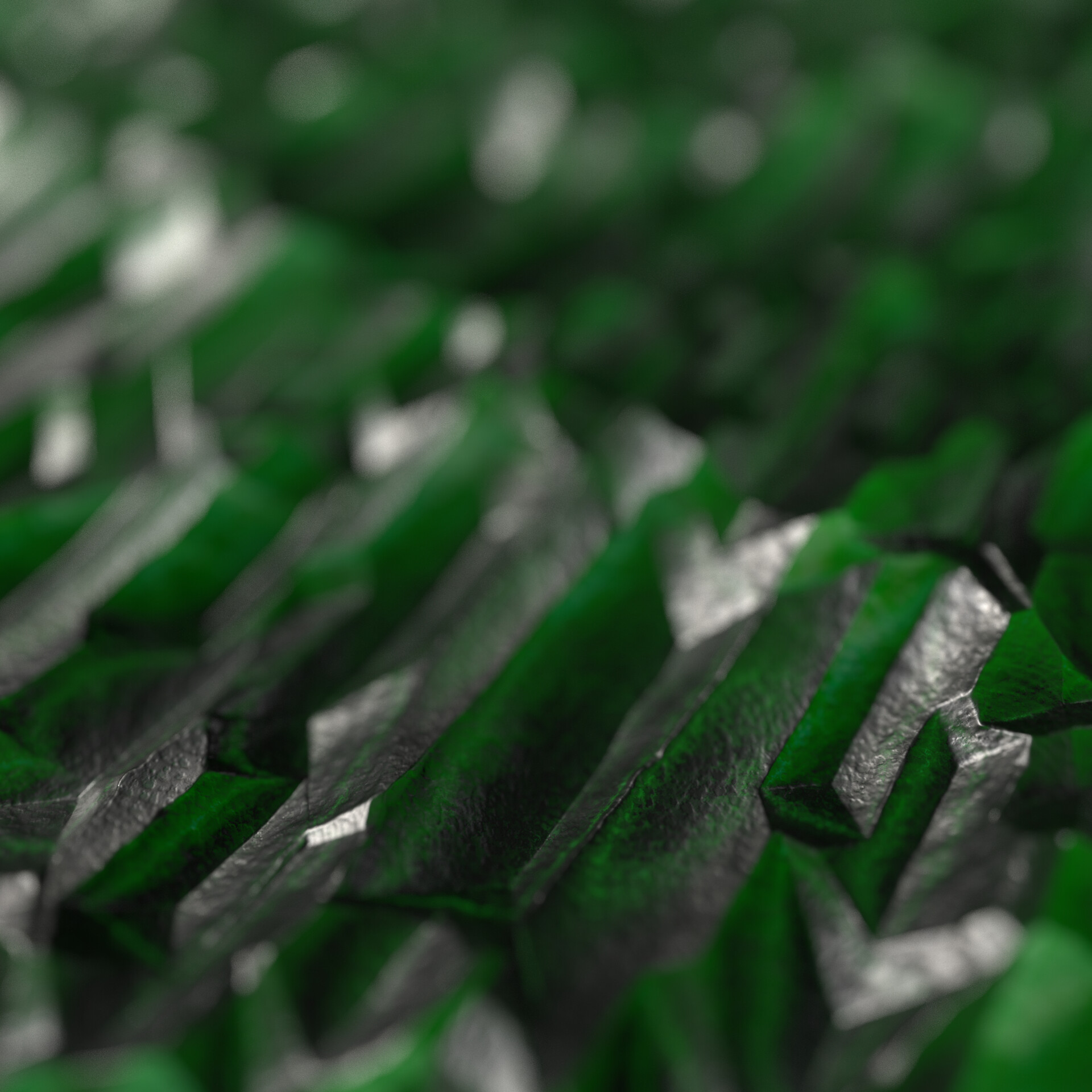David L. Lemieux - Emerald Raw Crystal PBR material 001