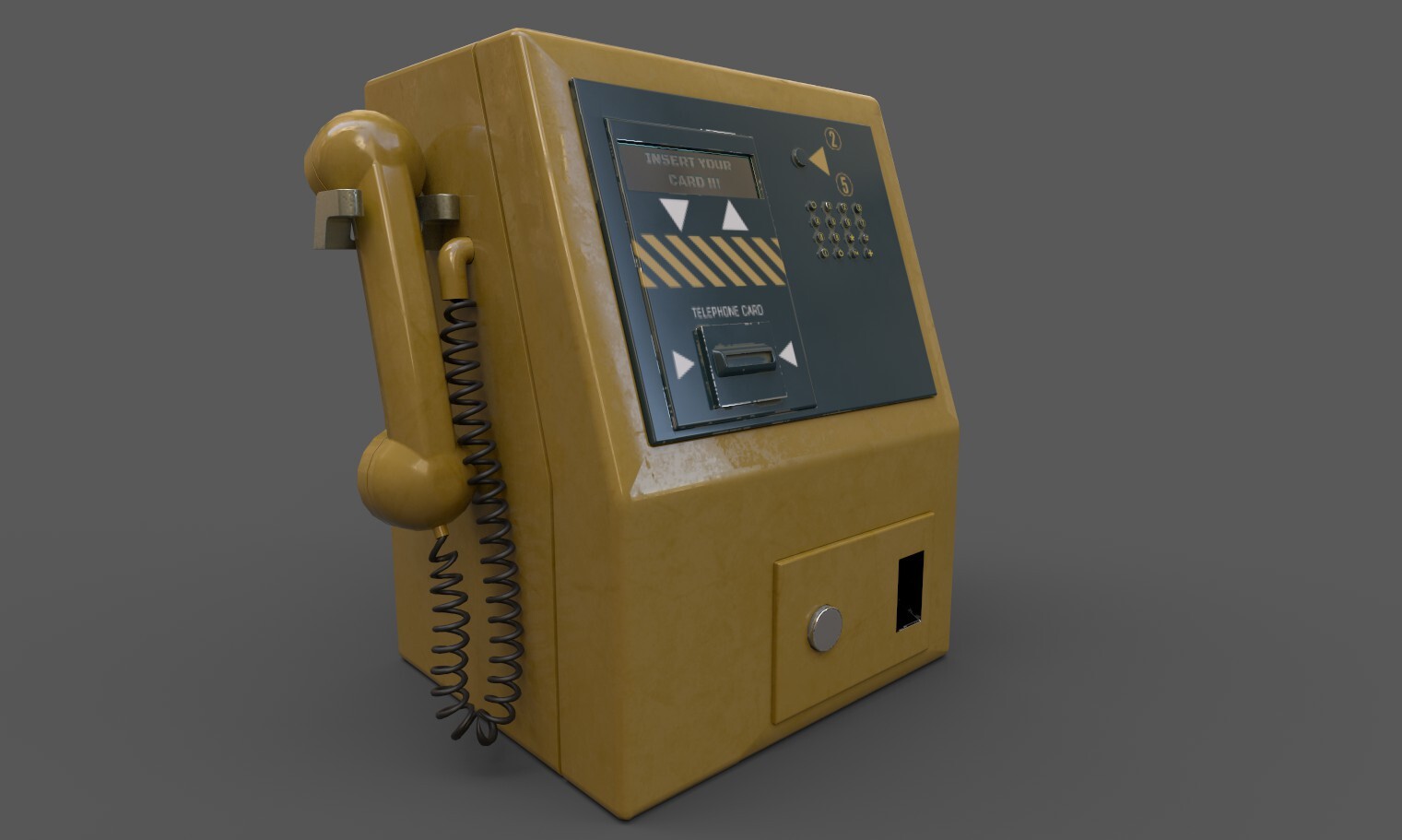 ArtStation - 3d TELEPHONE MODEL