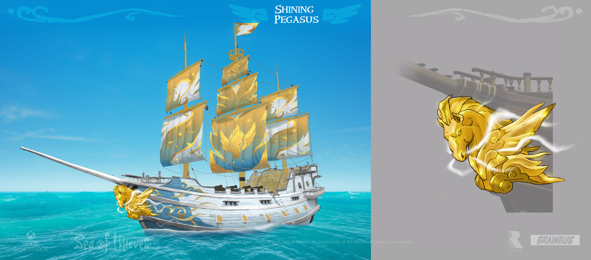 Brainbug Design - Sea of Thieves - Shining Pegasus
