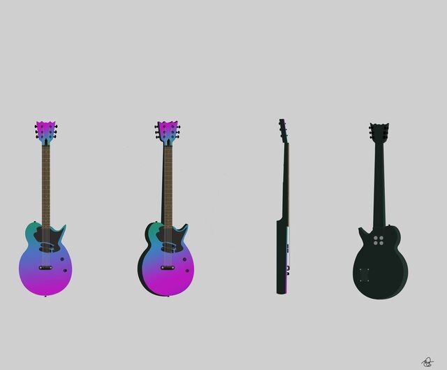 ArtStation - Guitar Turnarounds