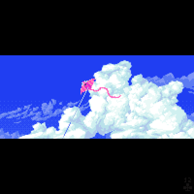 8 bit clouds gif