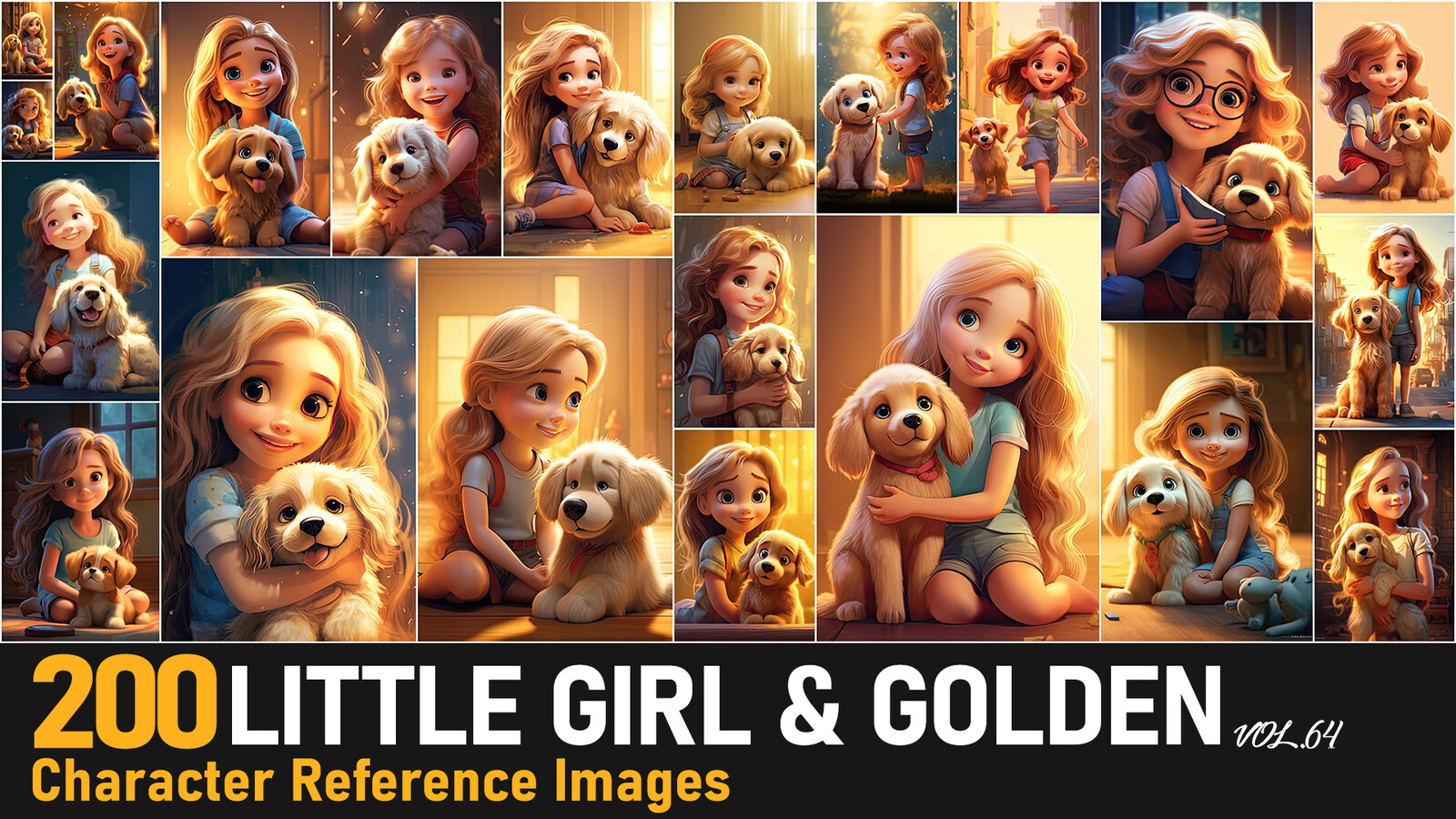 Vio - Little Girl & Golden VOL.64|4K Reference Images
