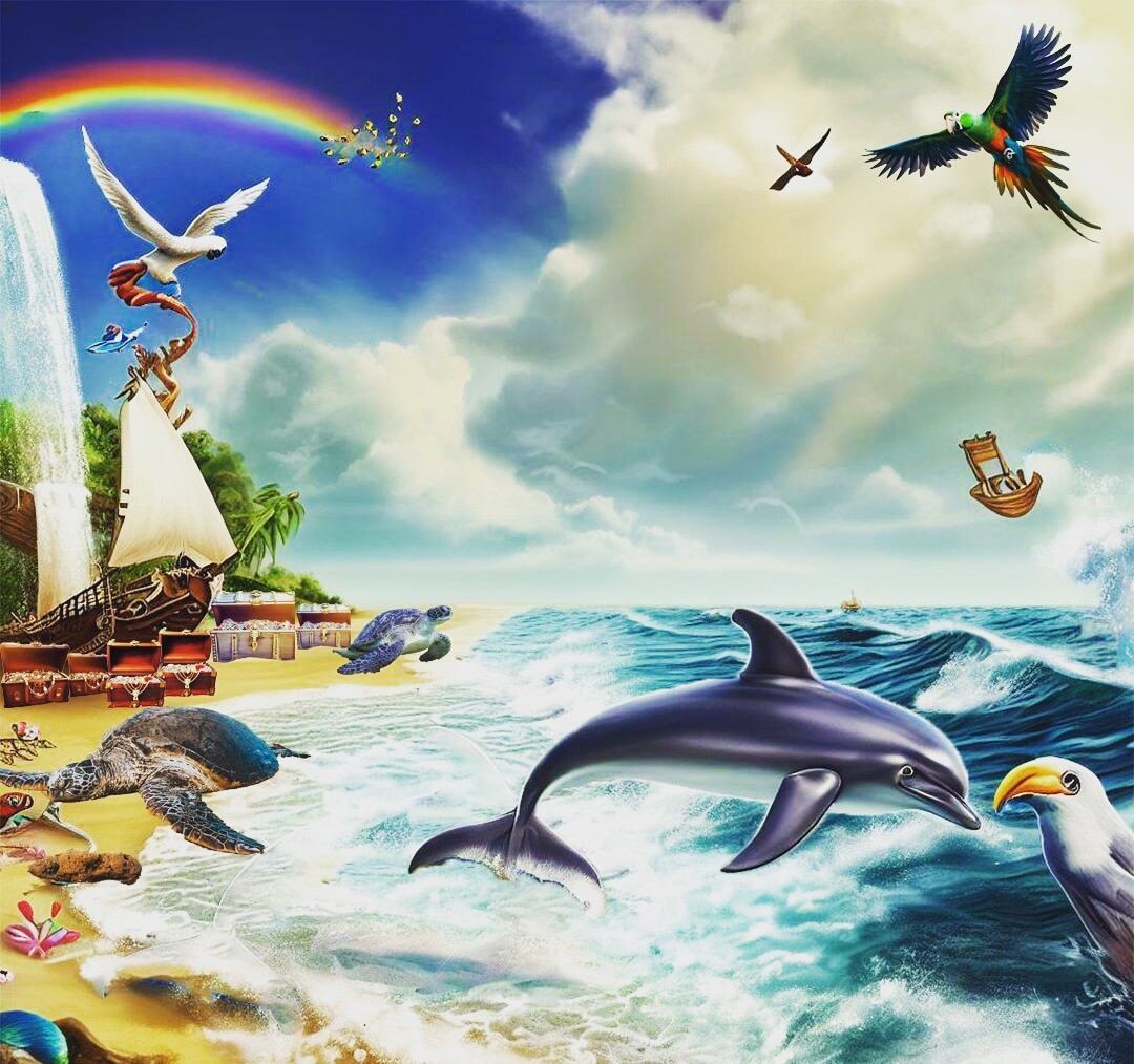 ArtStation - Beach art.