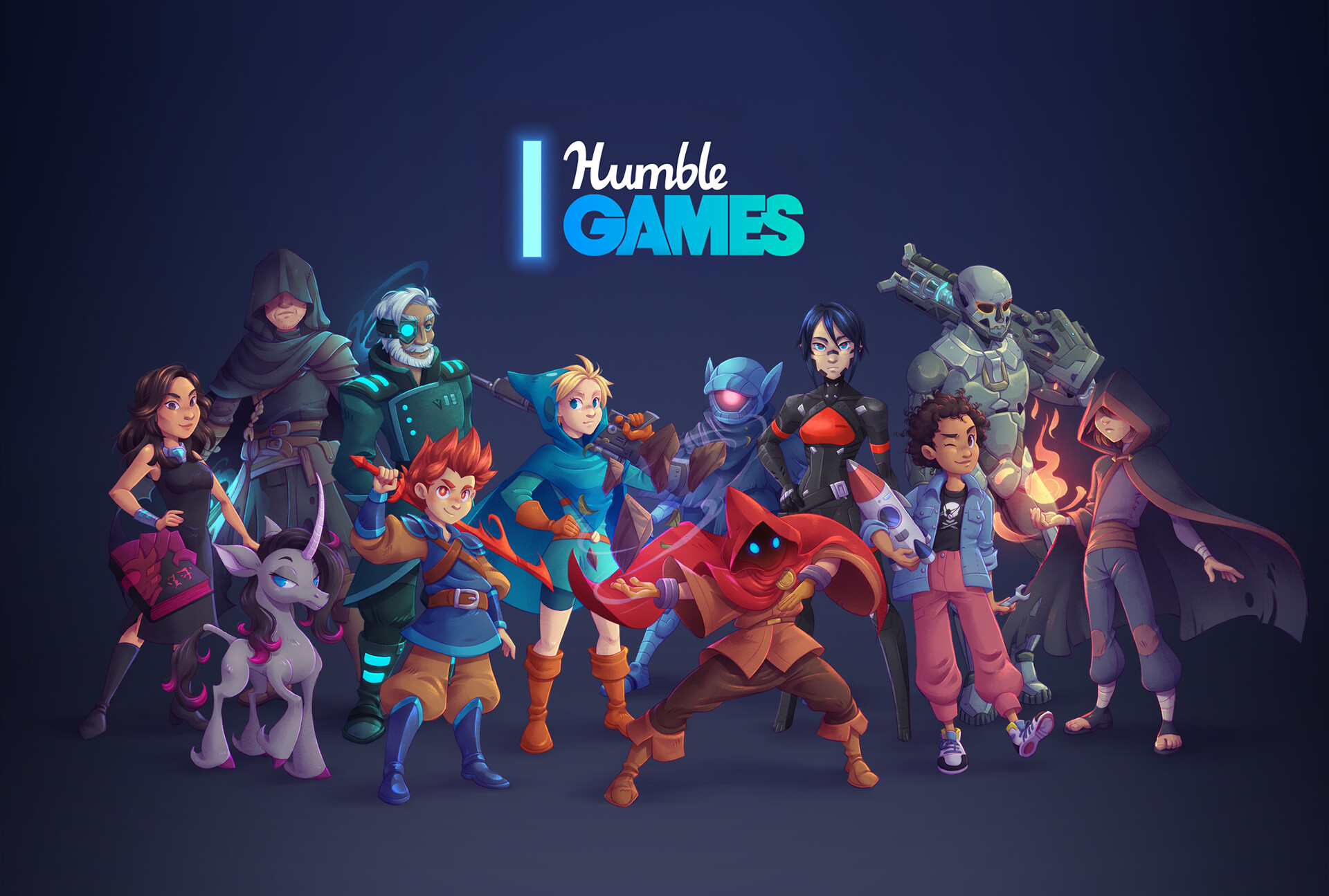 ArtStation - Humble Games - Character Collection Fighters